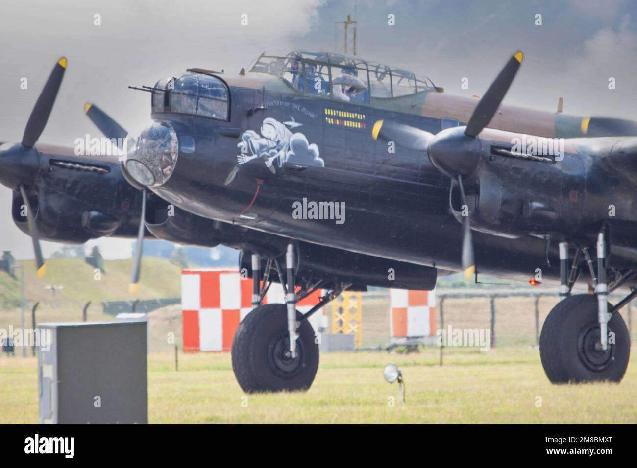 Picture of Avro Lancaster bomber at Waddington air show England Stock ...