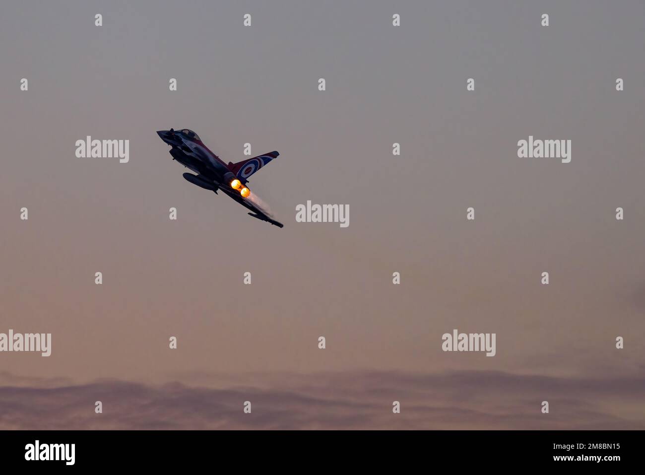 Typhoon jet at dusk Stock Photo - Alamy