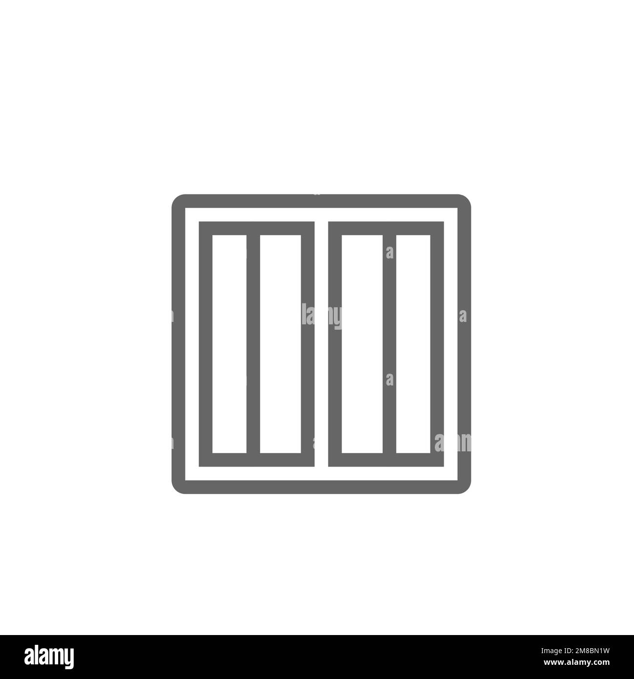 Window line icon. Graphic resource template, vector illustration Stock ...