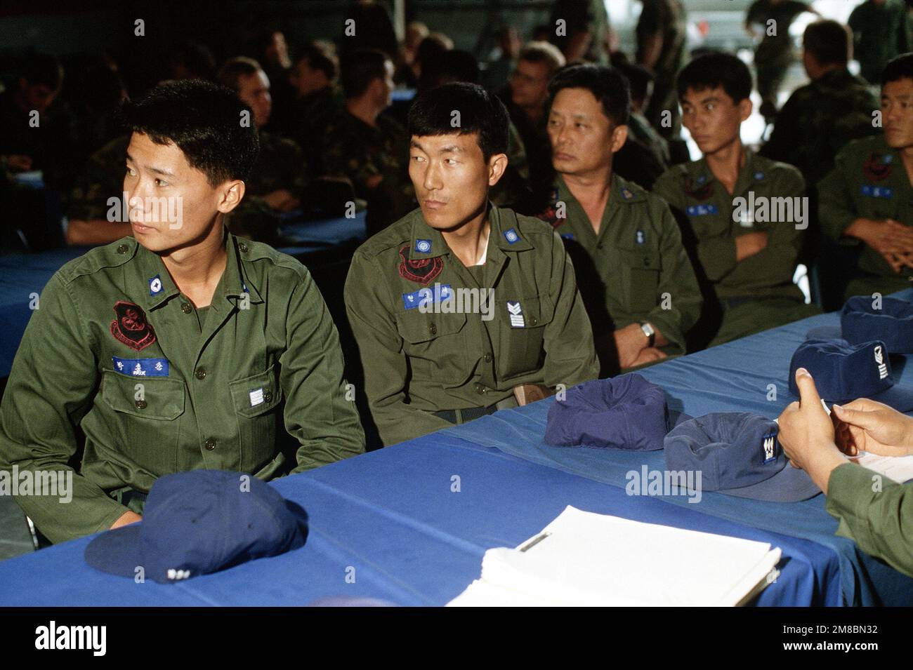 South Korean military personnel attend opening ceremonies for Sabre ...