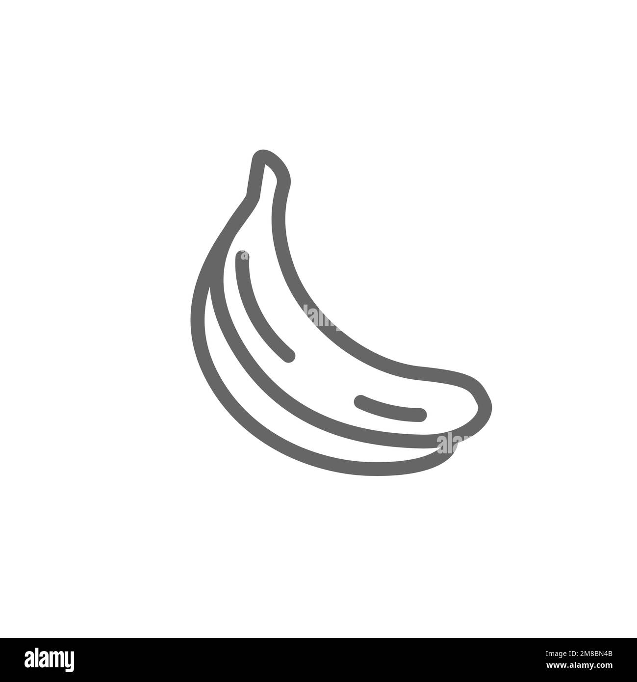 Banana line icon, graphic resource template, vector illustration Stock ...