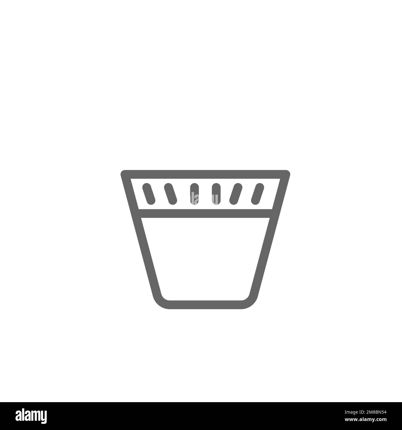 Cup sub line icon, graphic resource template, vector illustration Stock ...