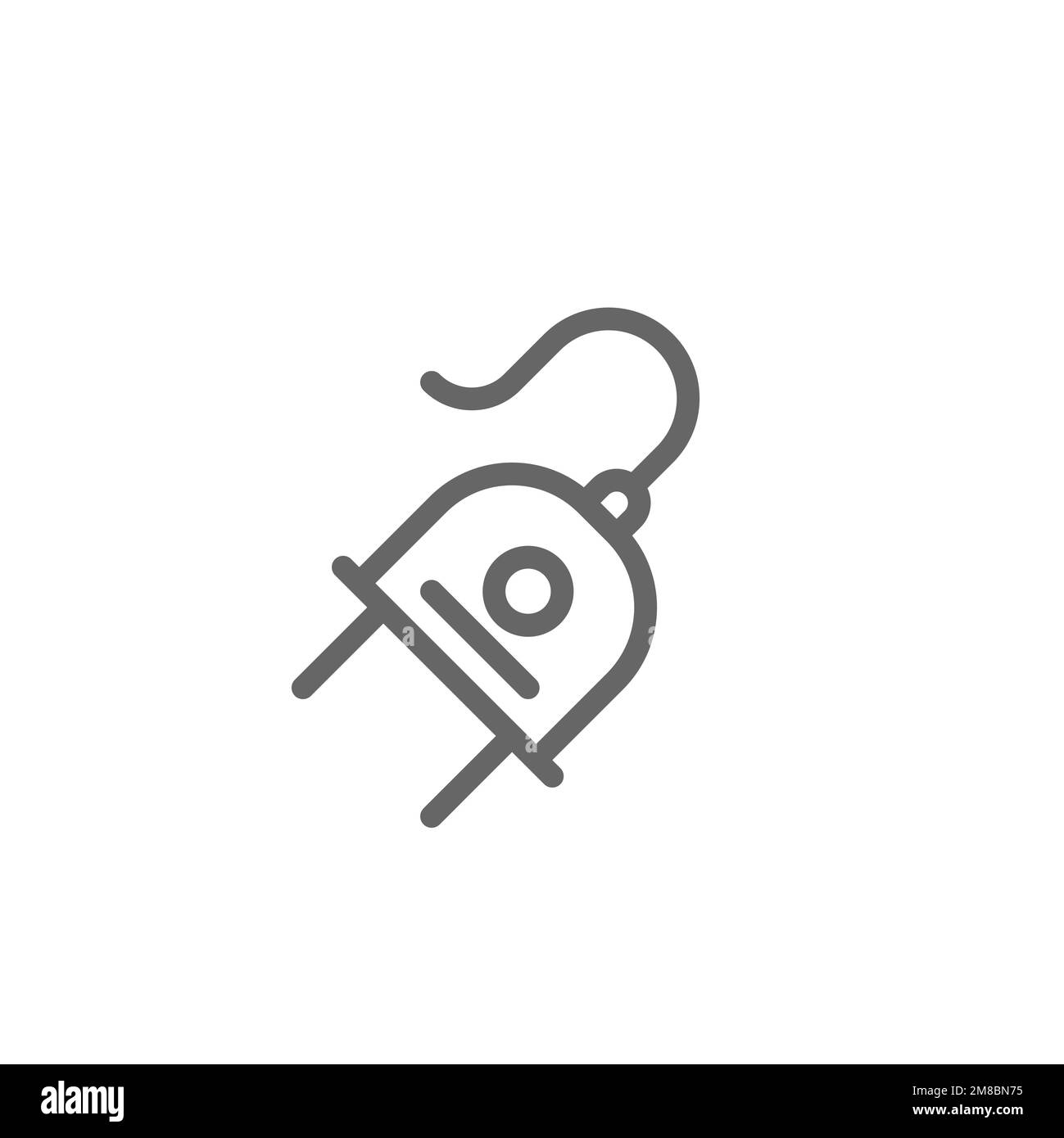 Power interface line icon, graphics resource template, vector ...