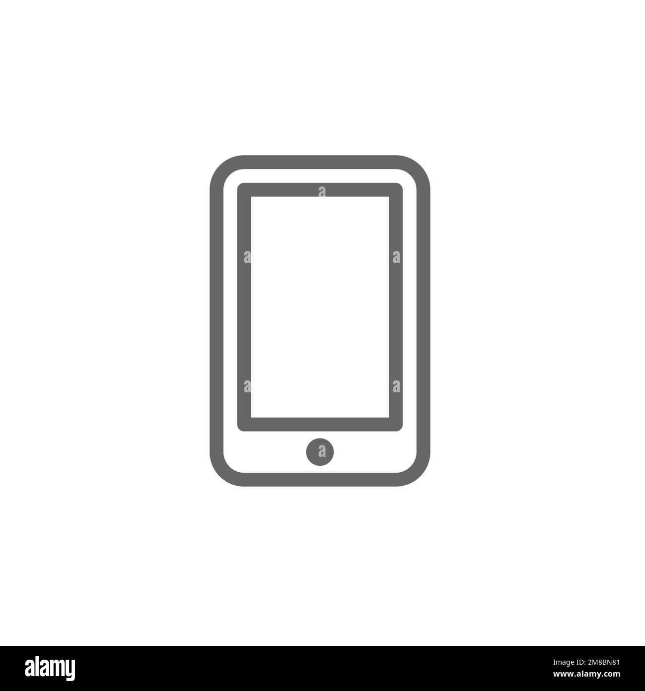 Tablet line icon. Graphic resource template, vector illustration Stock ...