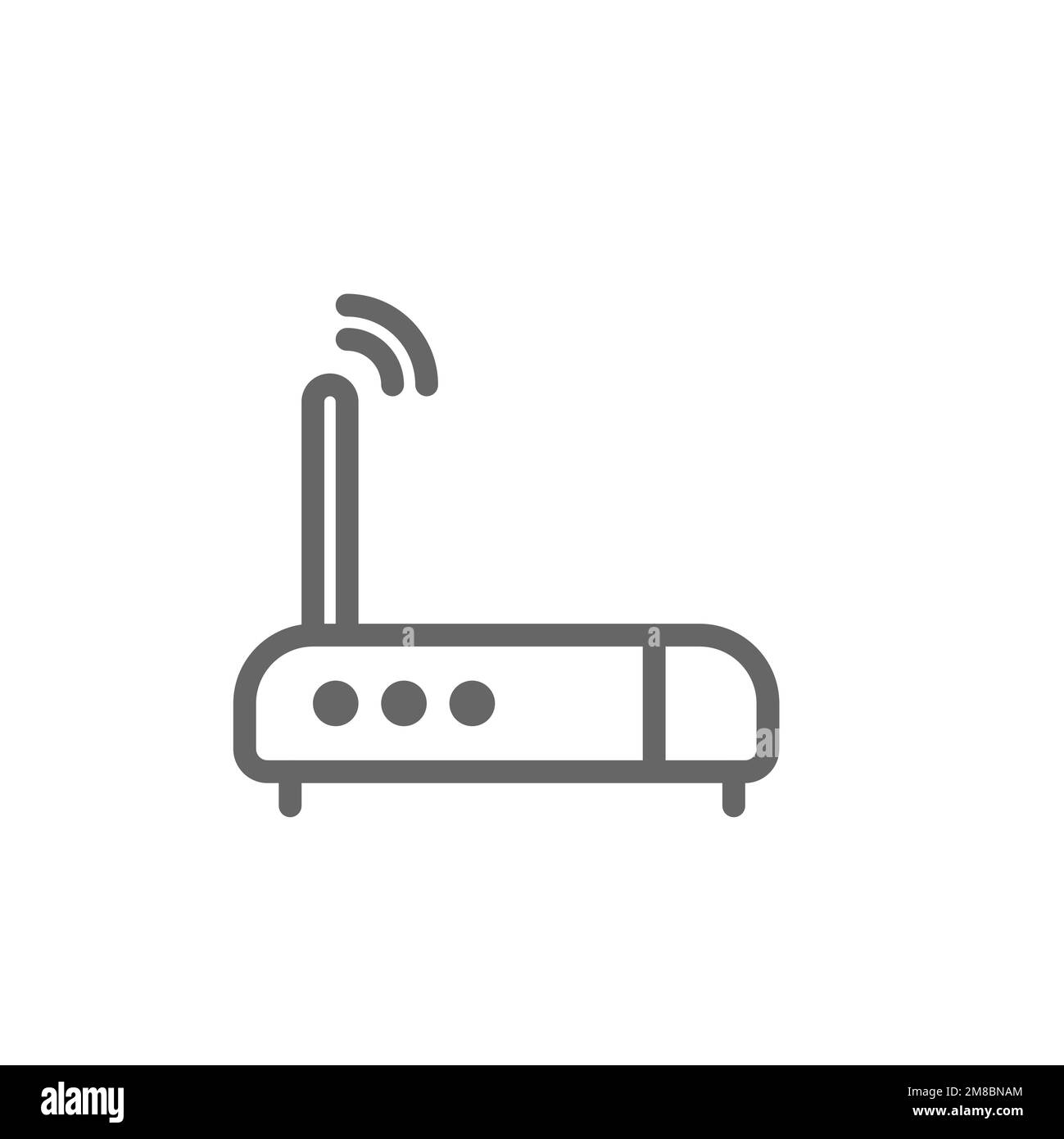 Router line icon, graphic resource template, vector illustration Stock ...