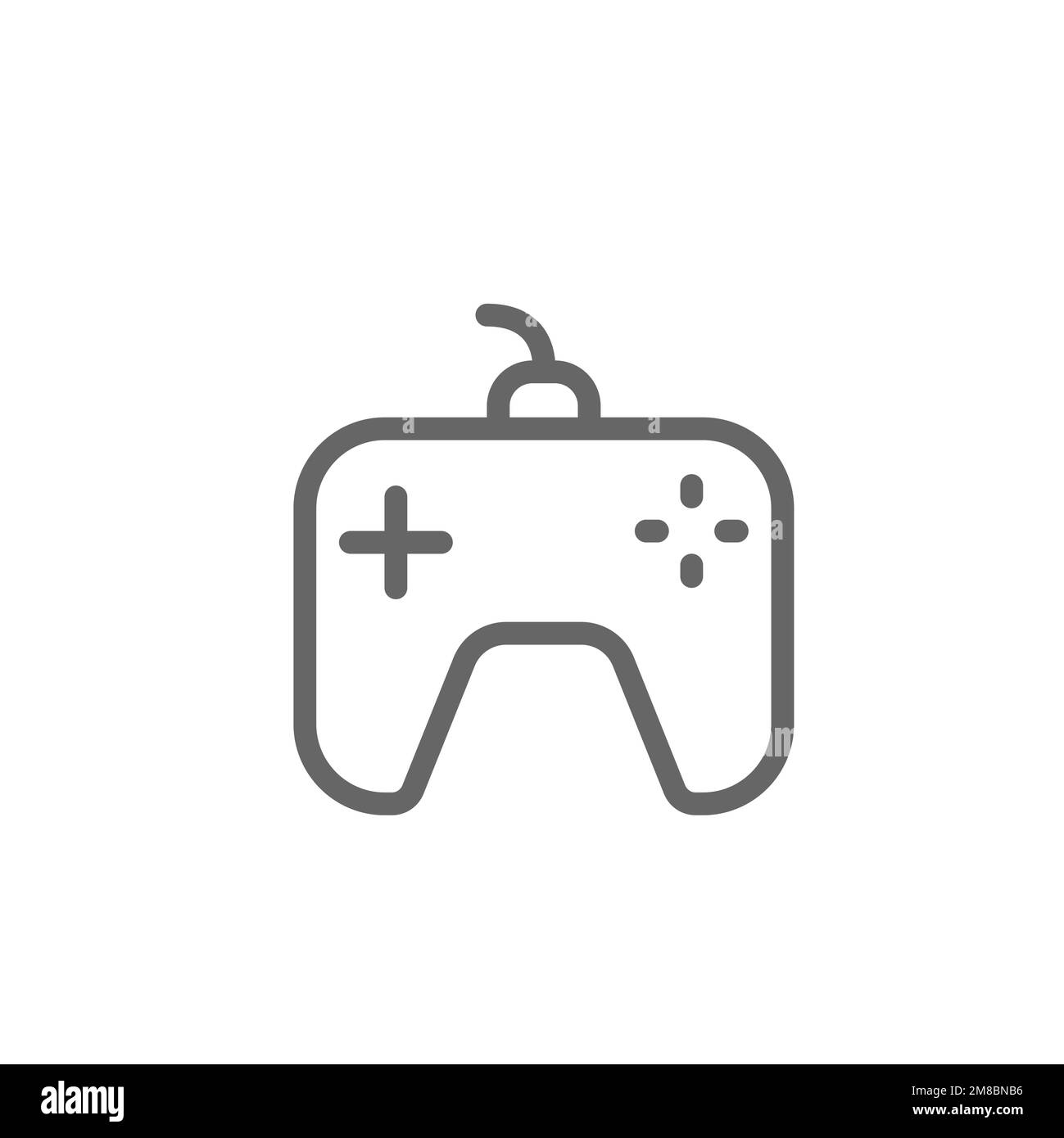 Game console line icon, graphics resource template, vector illustration ...