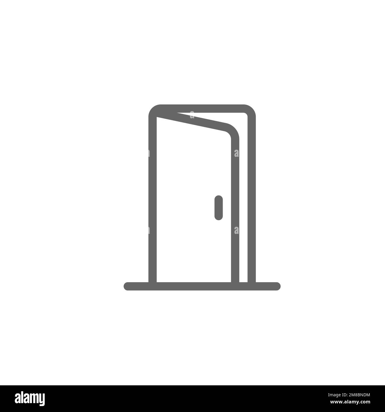 Door line icon. Graphic resource template, vector illustration Stock ...