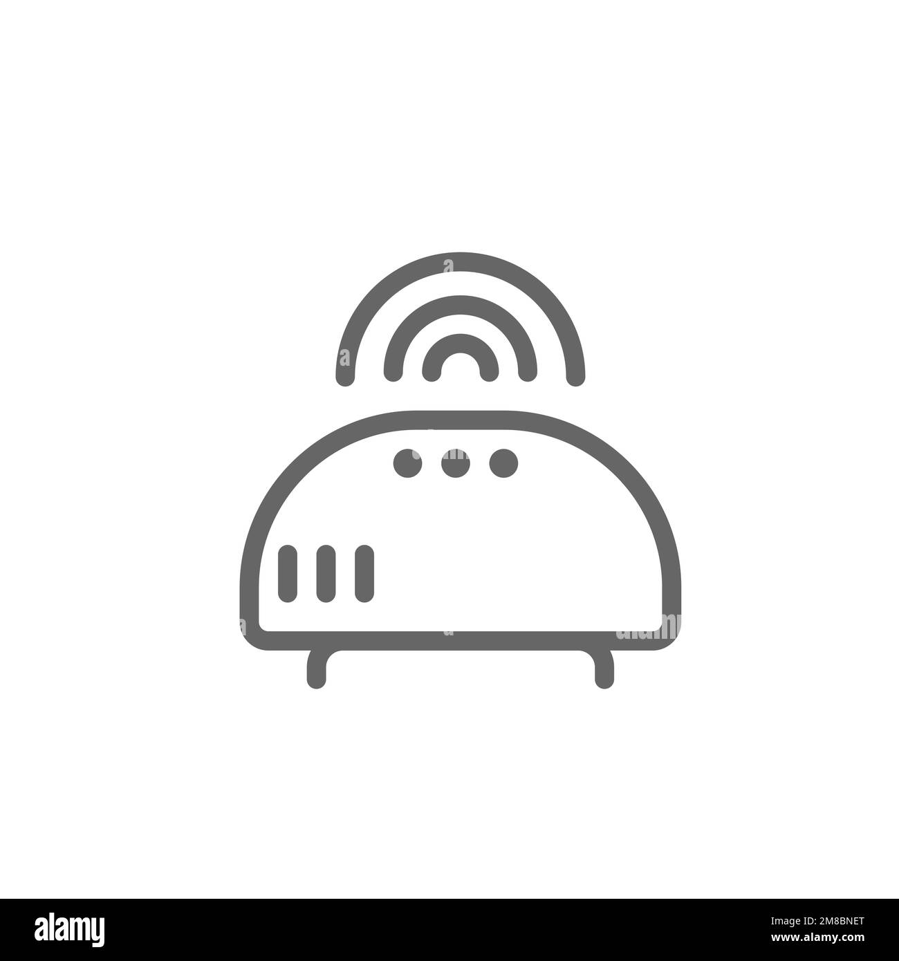 Router line icon, graphic resource template, vector illustration Stock ...