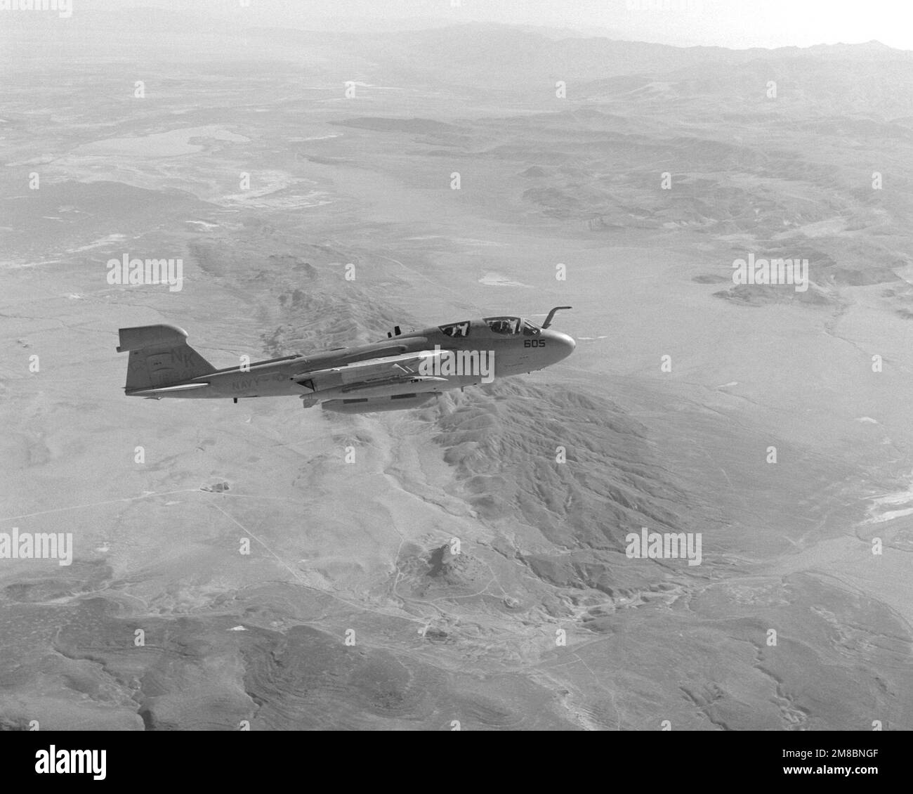 An air-to-air right side view of a Tactical Electronic Warfare Squadron ...