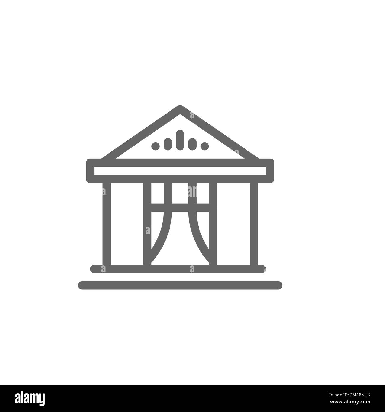 Home line icon. Graphic resource template, vector illustration Stock ...