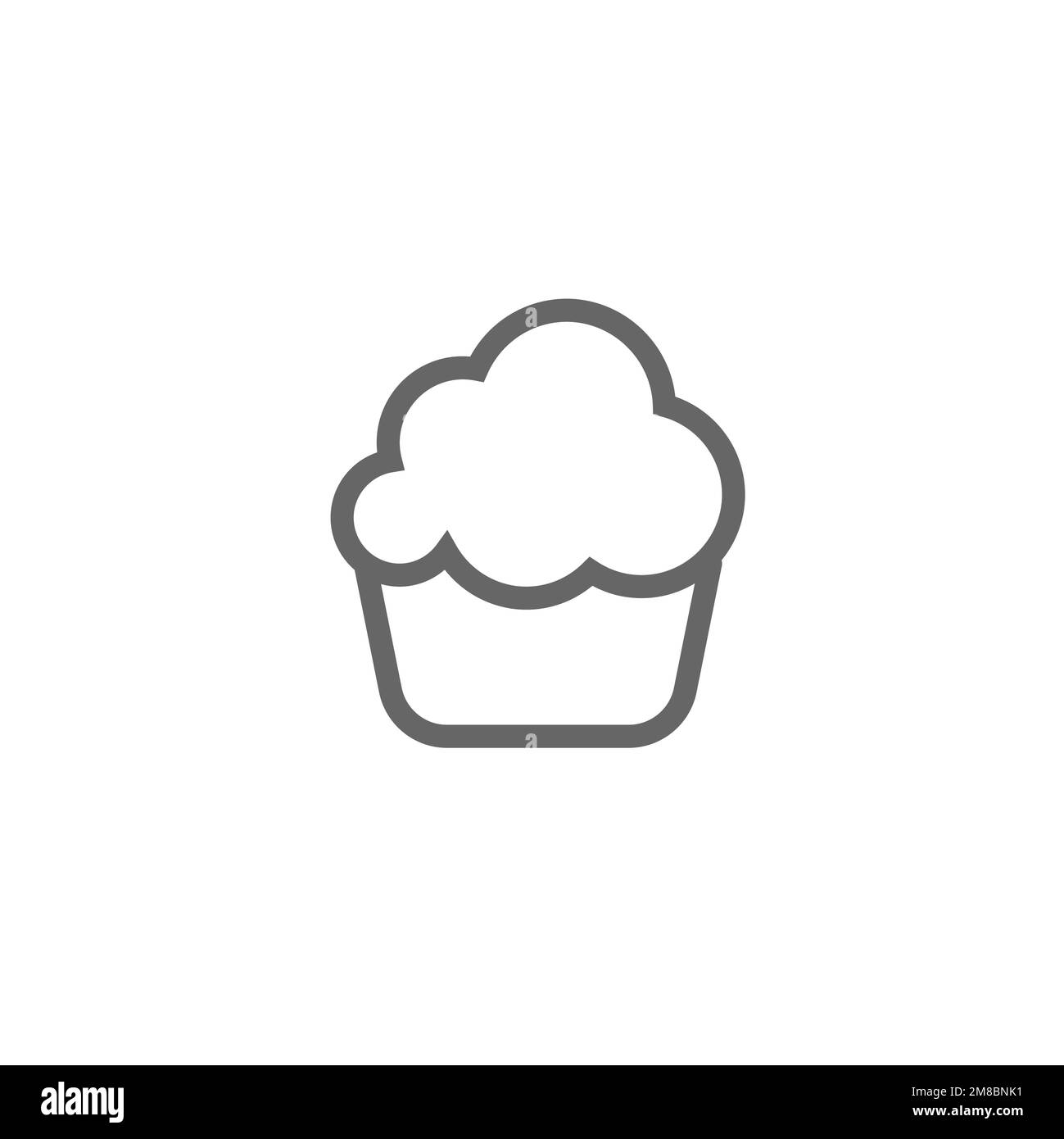 Ice cream line icon, graphic resource template, vector illustration ...