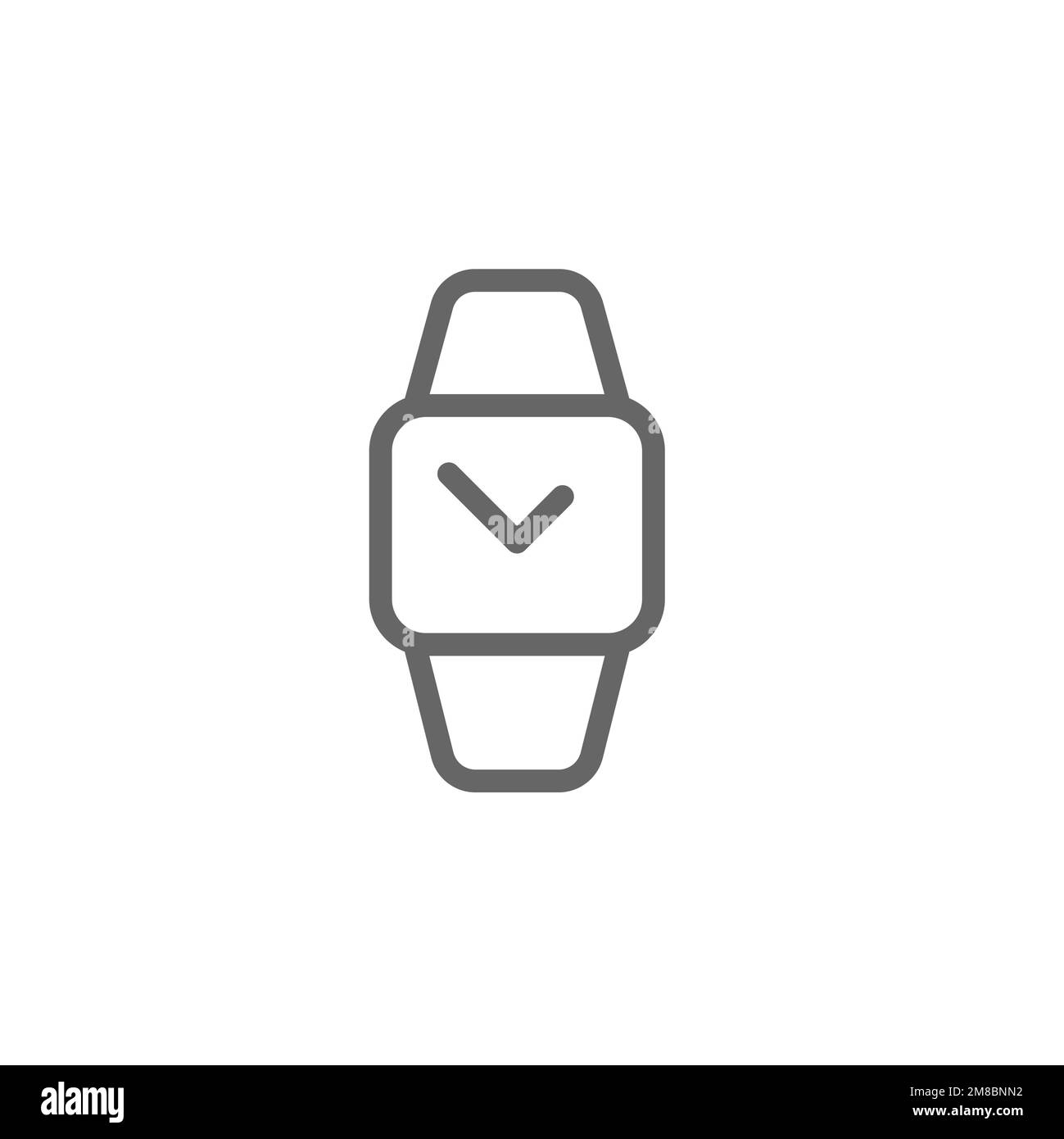 Watch line icon. Graphic resource template, vector illustration Stock ...