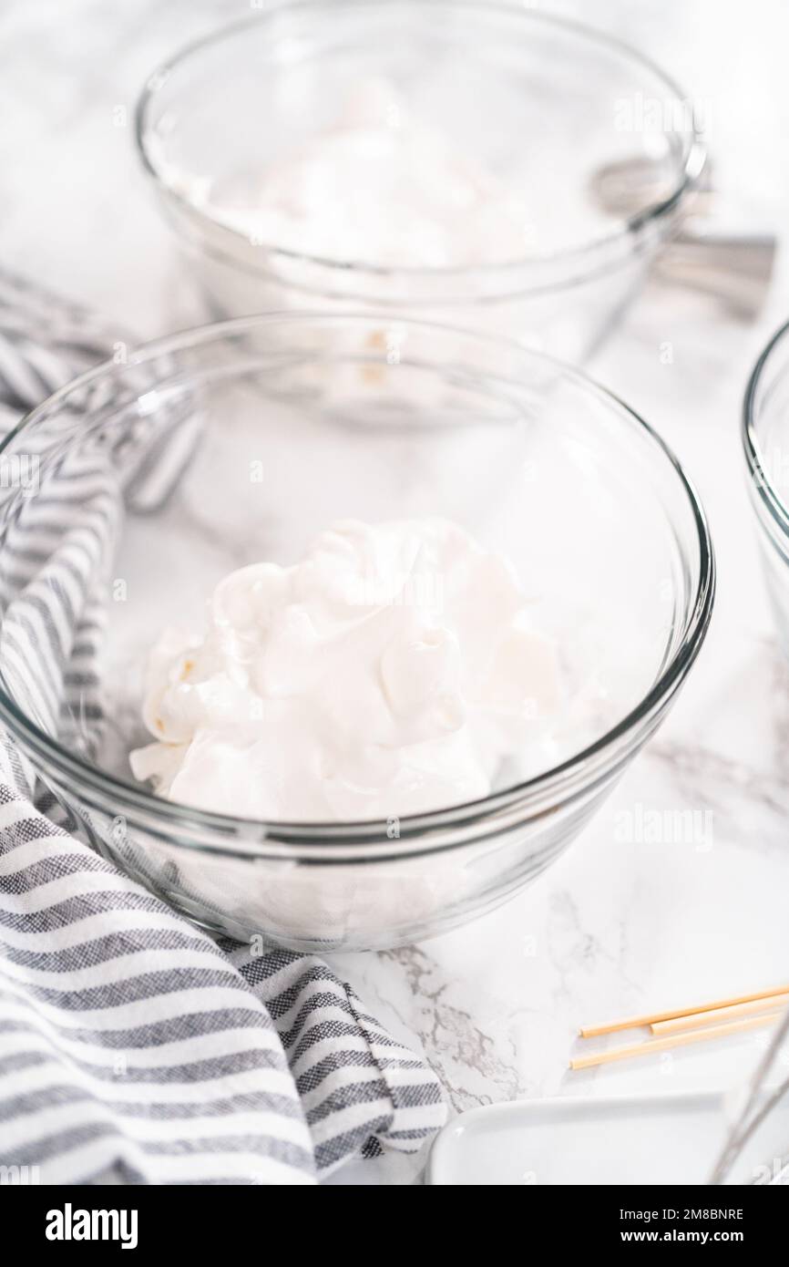 Unicorn meringue cookies Stock Photo - Alamy