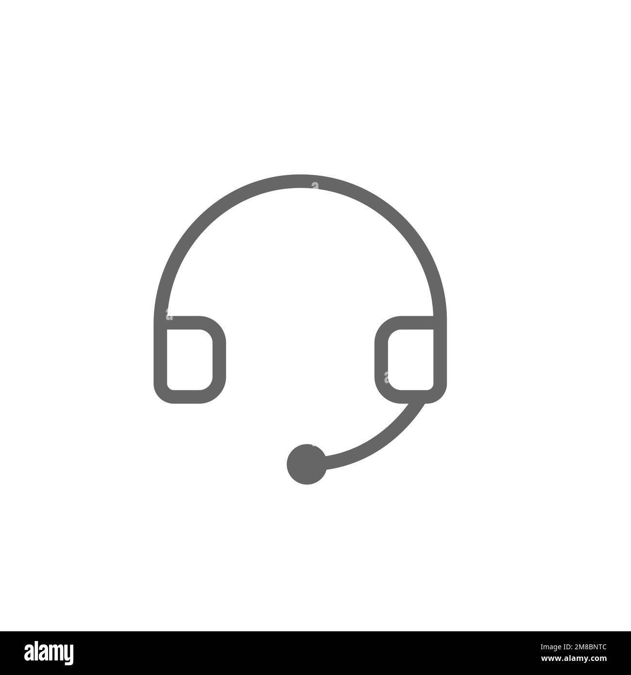 Headset cable icon, graphic resource template, vector illustration ...