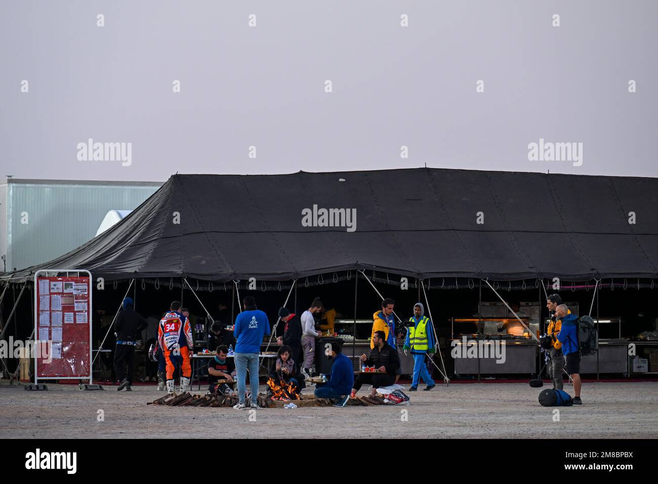 Illustration, bivouac marathon during the Stage 12 of the Dakar 2023 ...