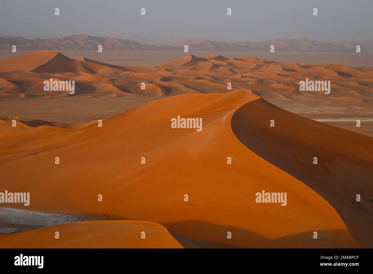 Landscape, dunes during the Stage 12 of the Dakar 2023 between Empty ...