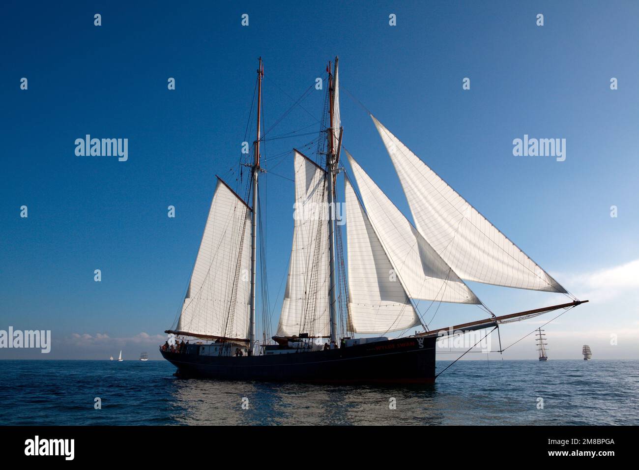 Dutch topsail schooner Wylde Swan, tall ships race, North Sea, 2010 ...
