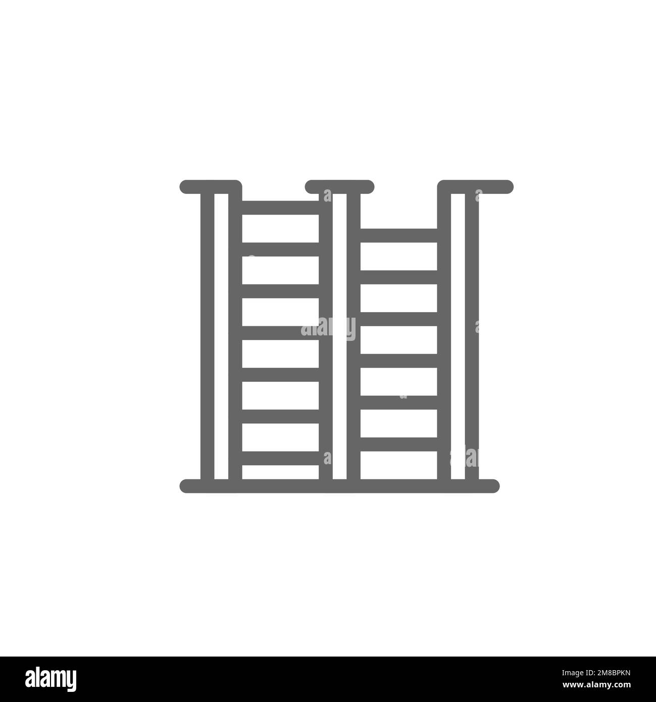 Climbing ladder line icon, graphic resource template, vector ...