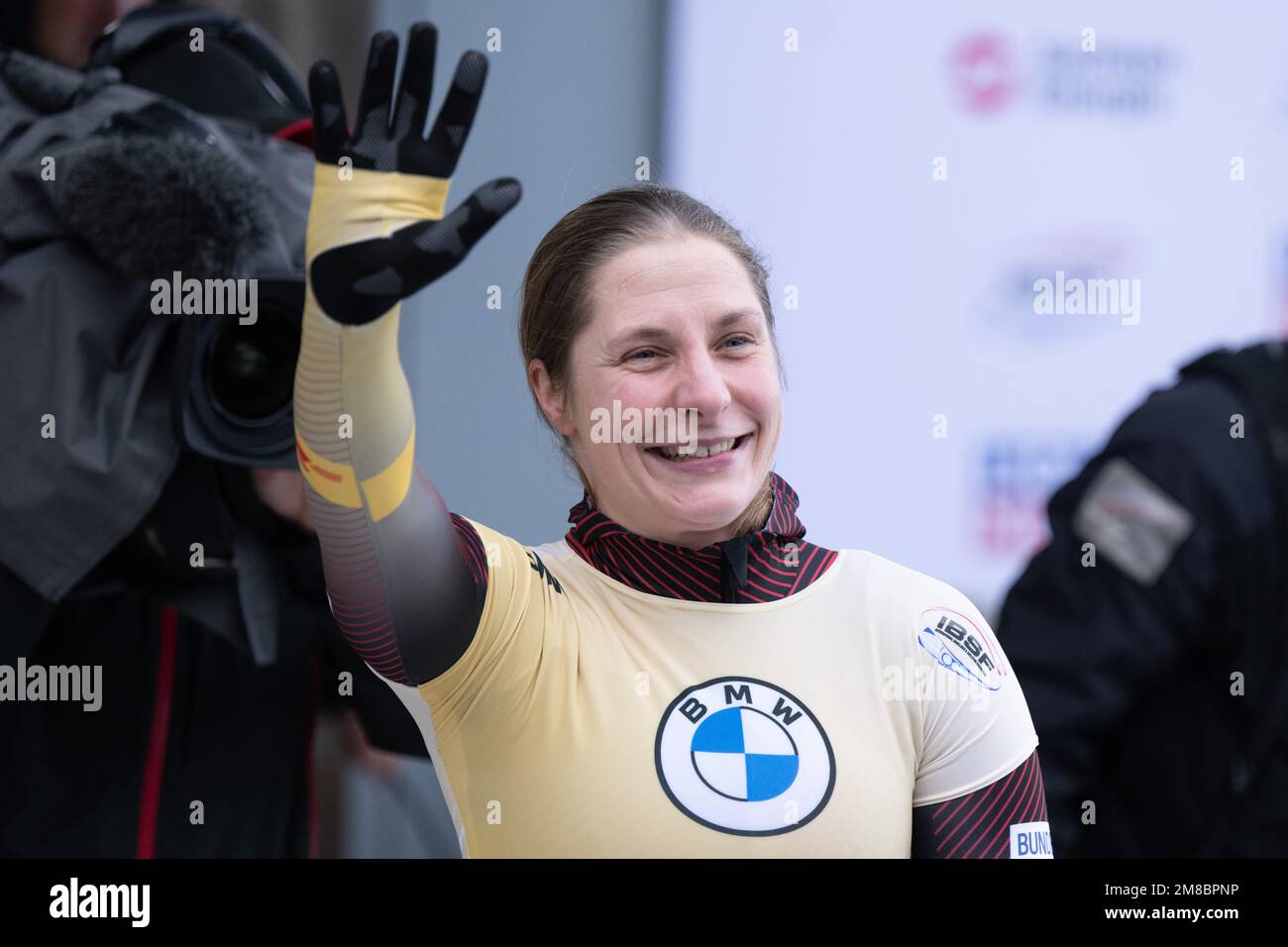 Altenberg, Germany. 13th Jan, 2023. Skeleton, World Cup, women, 2nd run ...