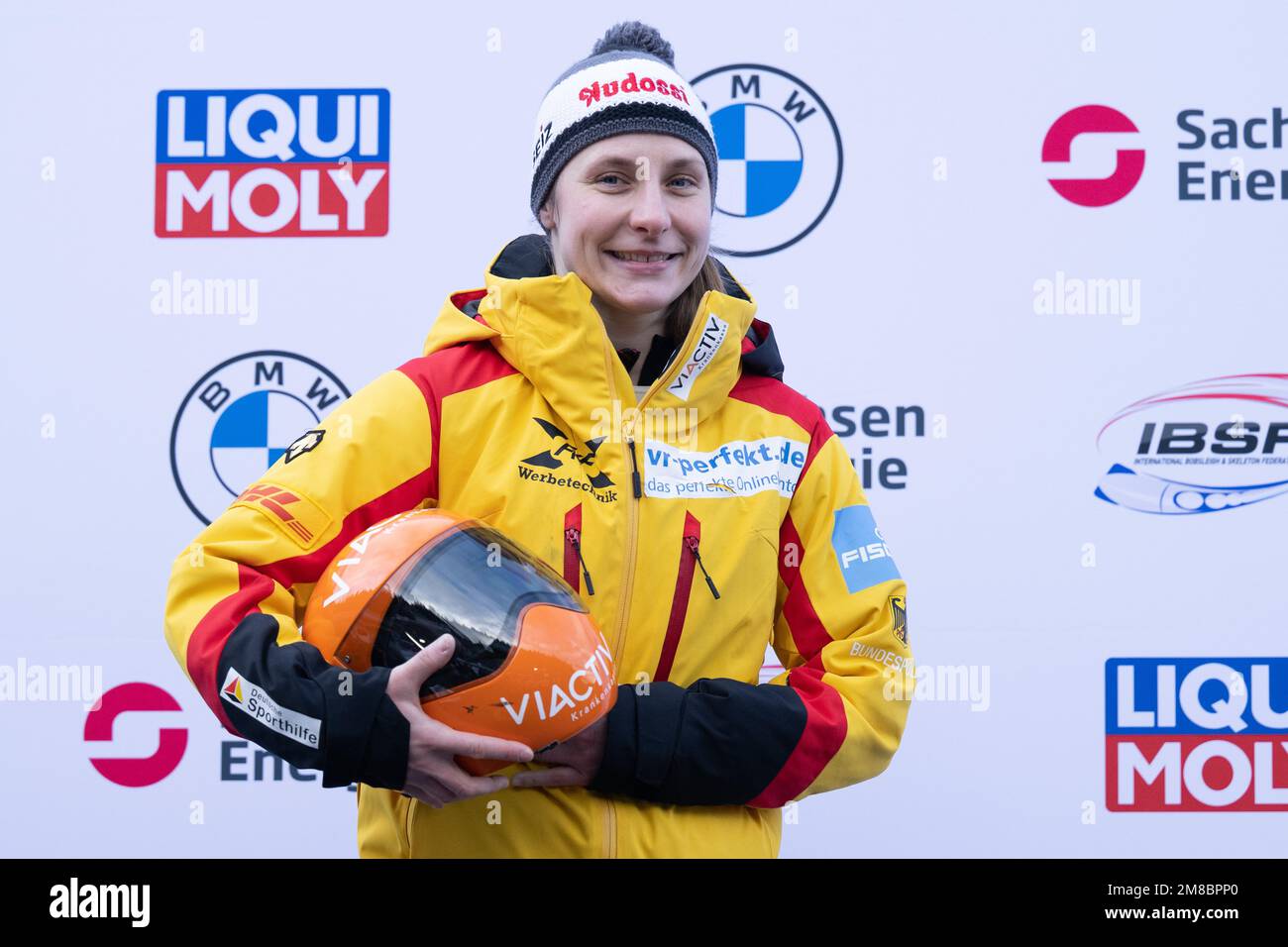 Altenberg, Germany. 13th Jan, 2023. Skeleton, World Cup, women, 2nd run ...