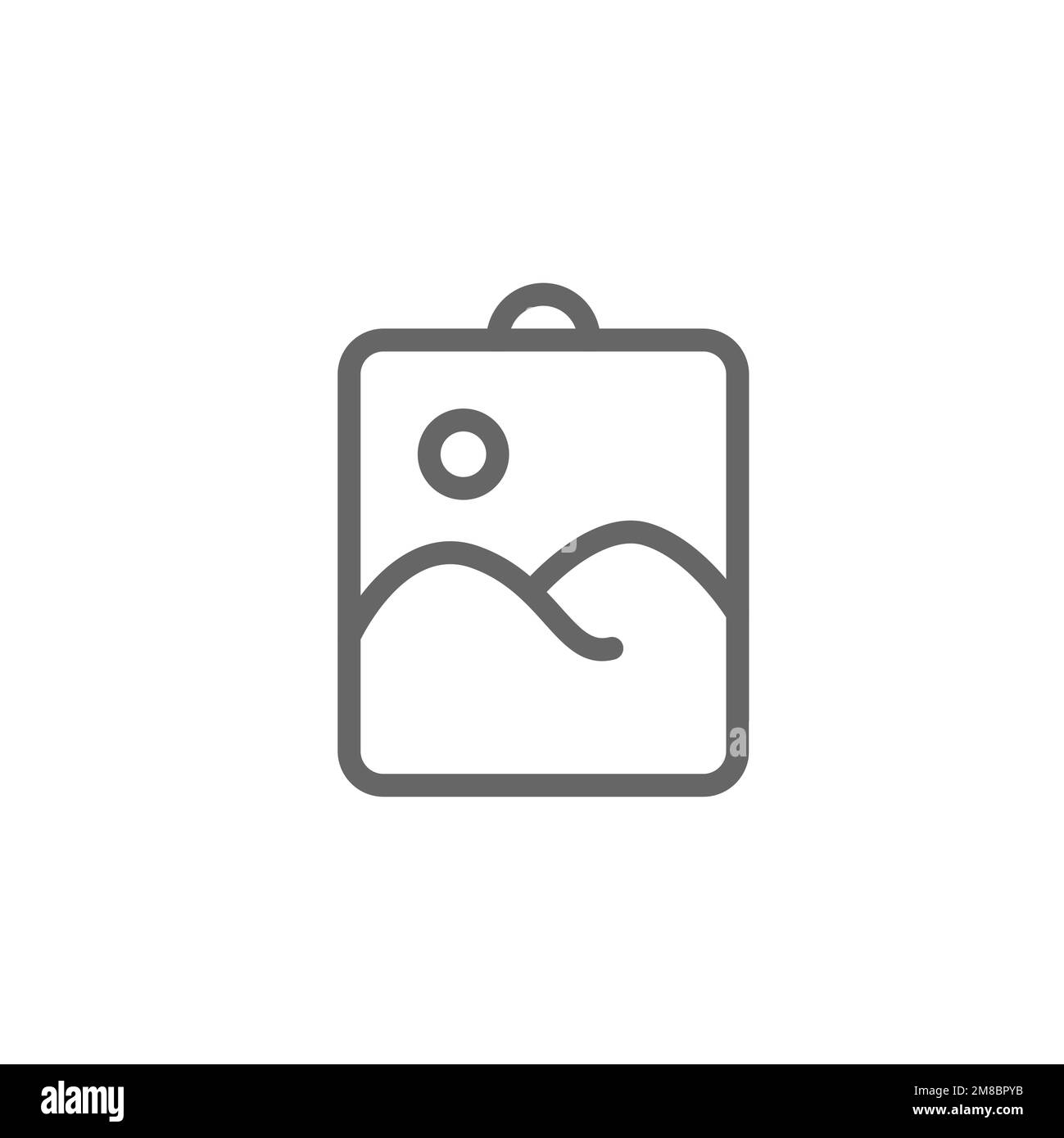 Draw a border line icon. Graphic resource template, vector illustration ...