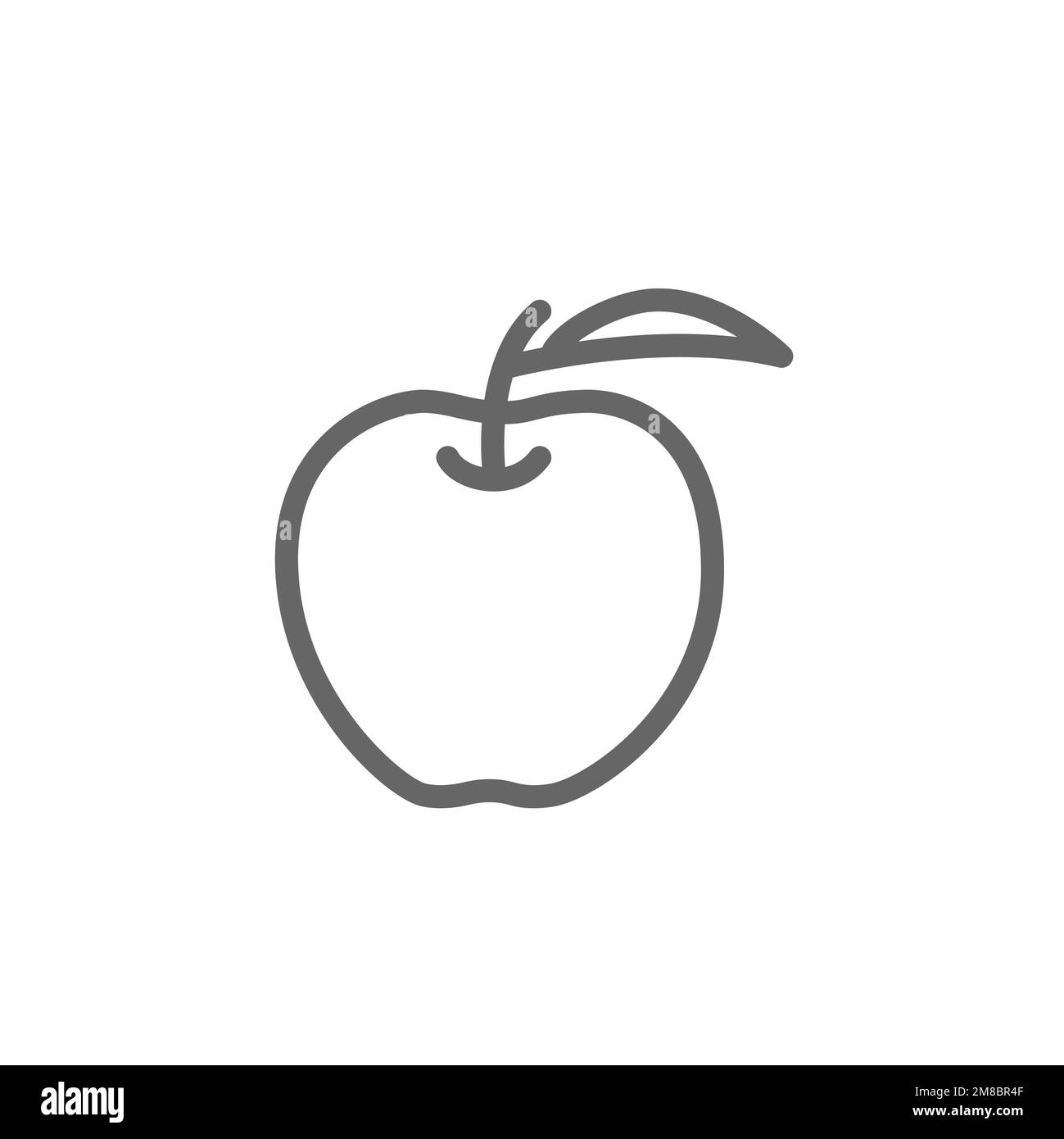 Apple line icon, graphic resource template, vector illustration Stock ...