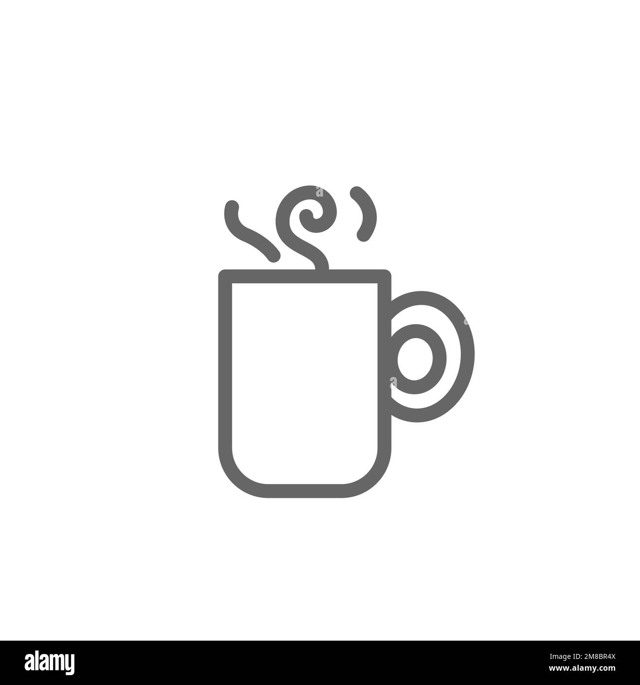 Cup line icon, graphic resource template, vector illustration Stock ...