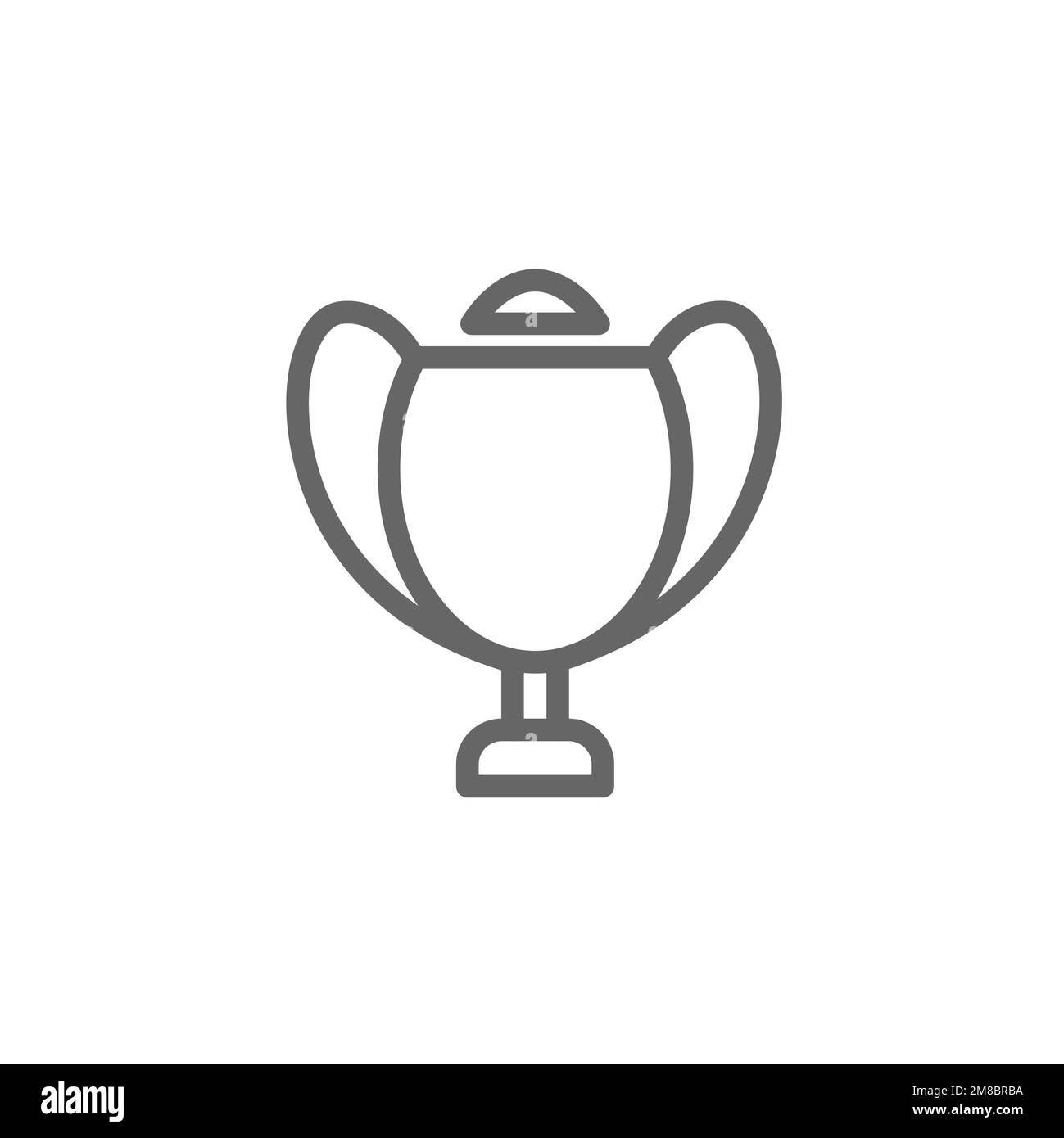 Trophy line icon, graphic resource template, vector illustration Stock ...