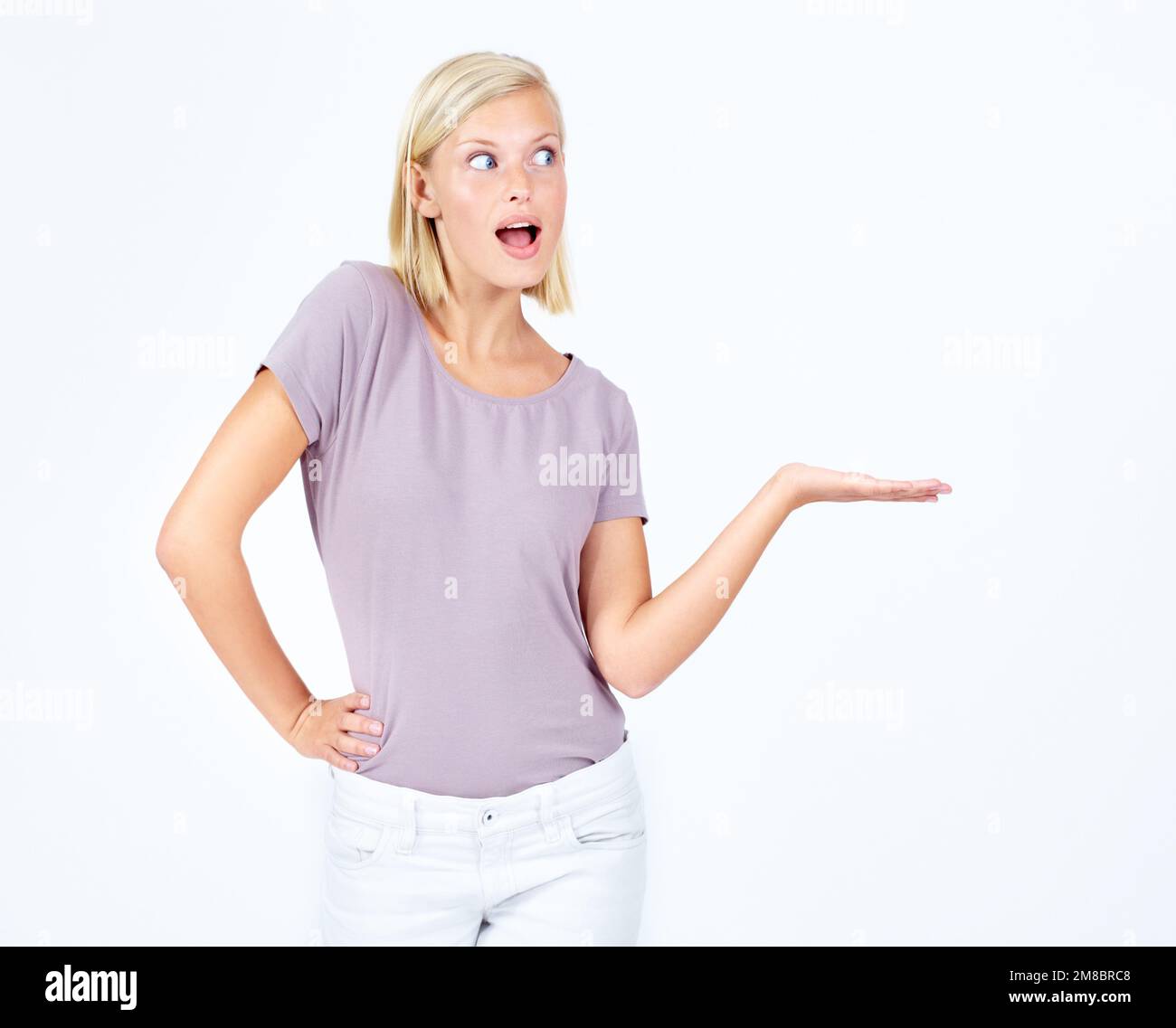 Surprised woman spa model hi-res stock photography and images - Alamy