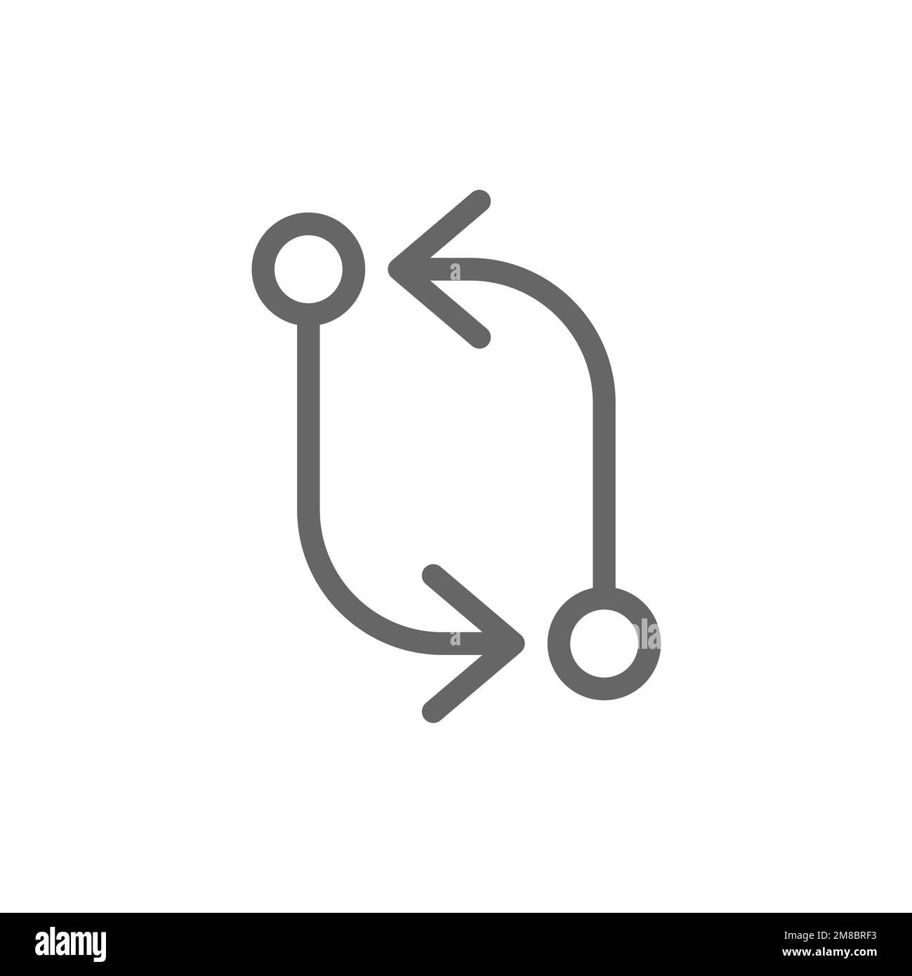 Refresh line icon, app interface graphics resource, vector illustration Stock Vector Image & Art ...