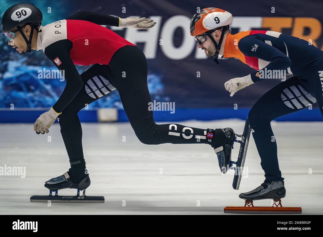 GDANSK - Poland, 13/01/2023, The Pole Diane Sellier and Itzhak De Laat ...
