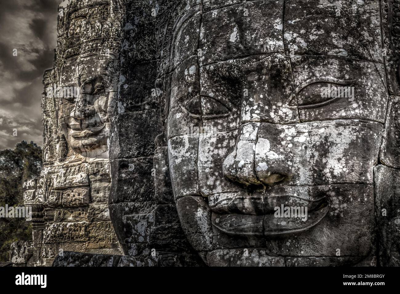 A closeup shot of rock statues Stock Photo - Alamy