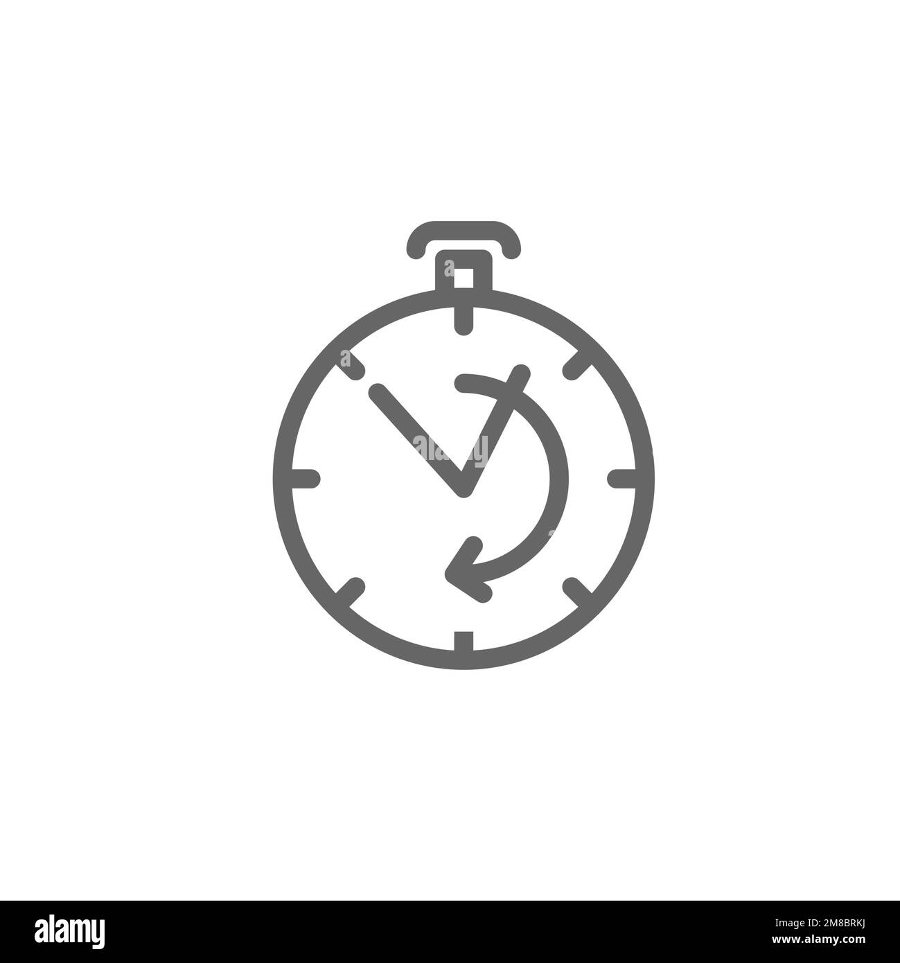 Countdown line icon, graphic resource template, vector illustration ...