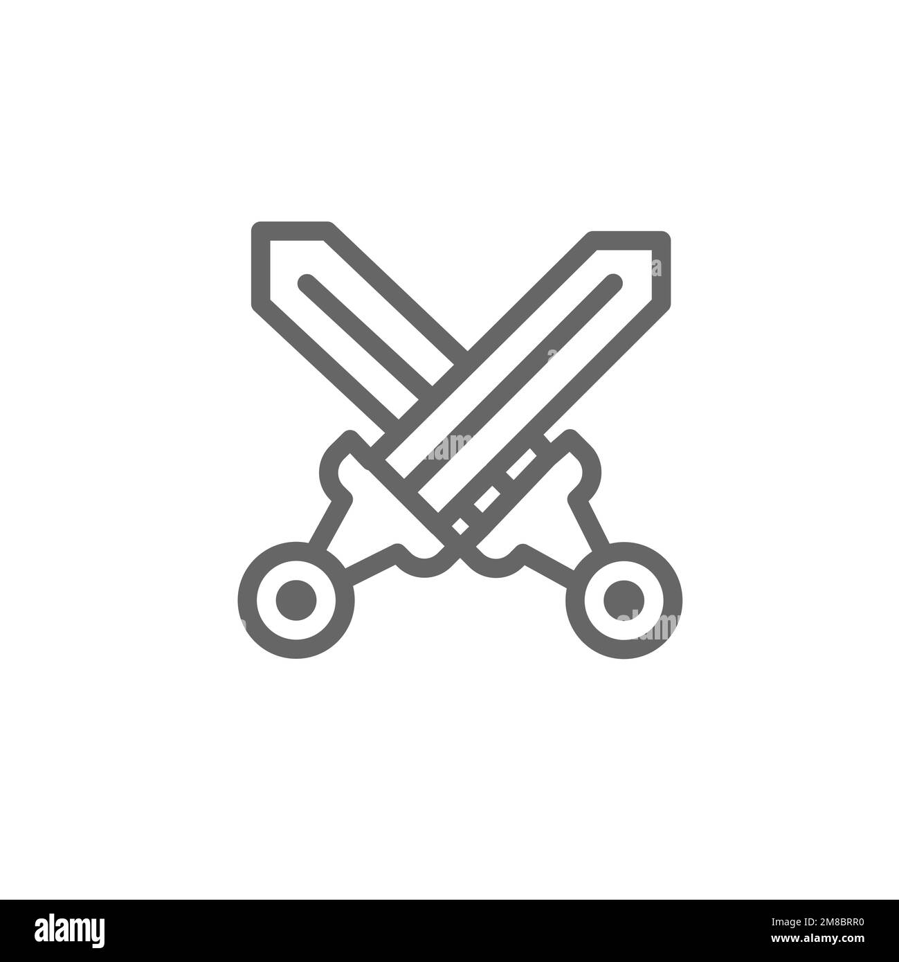 Sword line icon, graphic resource template, vector illustration Stock ...