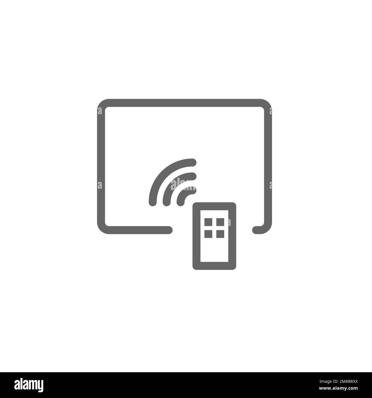 Wireless signal line icon. Graphic resource template, vector ...