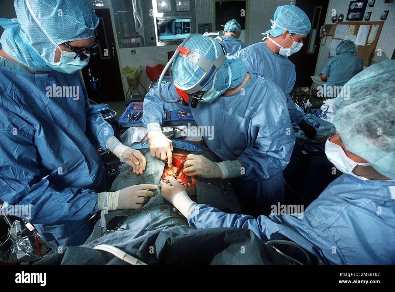 A surgical unit known as "The Heart Team" performs open-heart surgery ...