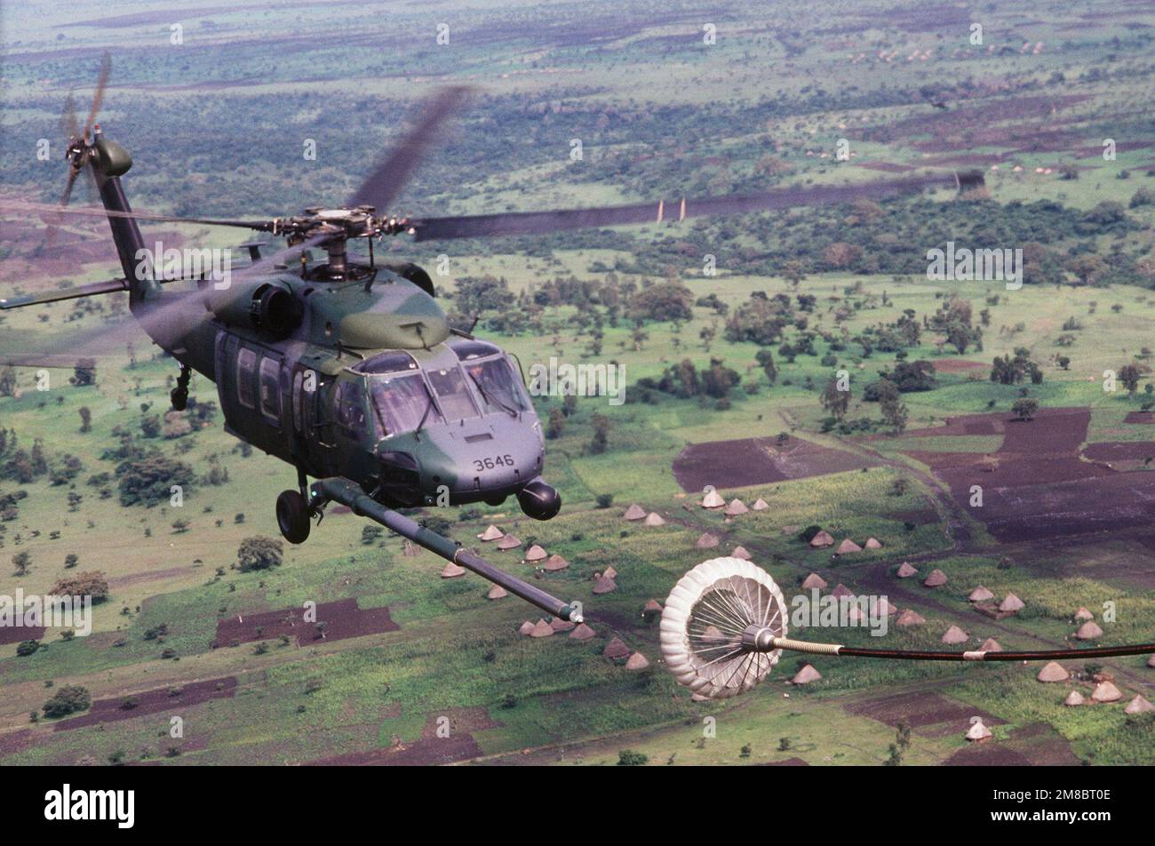A 55th Special Operations Squadron HH-60A Night Hawk helicopter ...