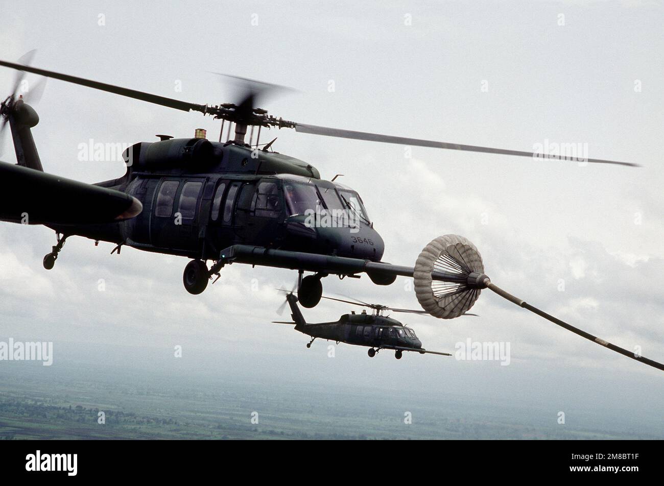 A 55th Special Operations Squadron HH-60A Night Hawk helicopter ...