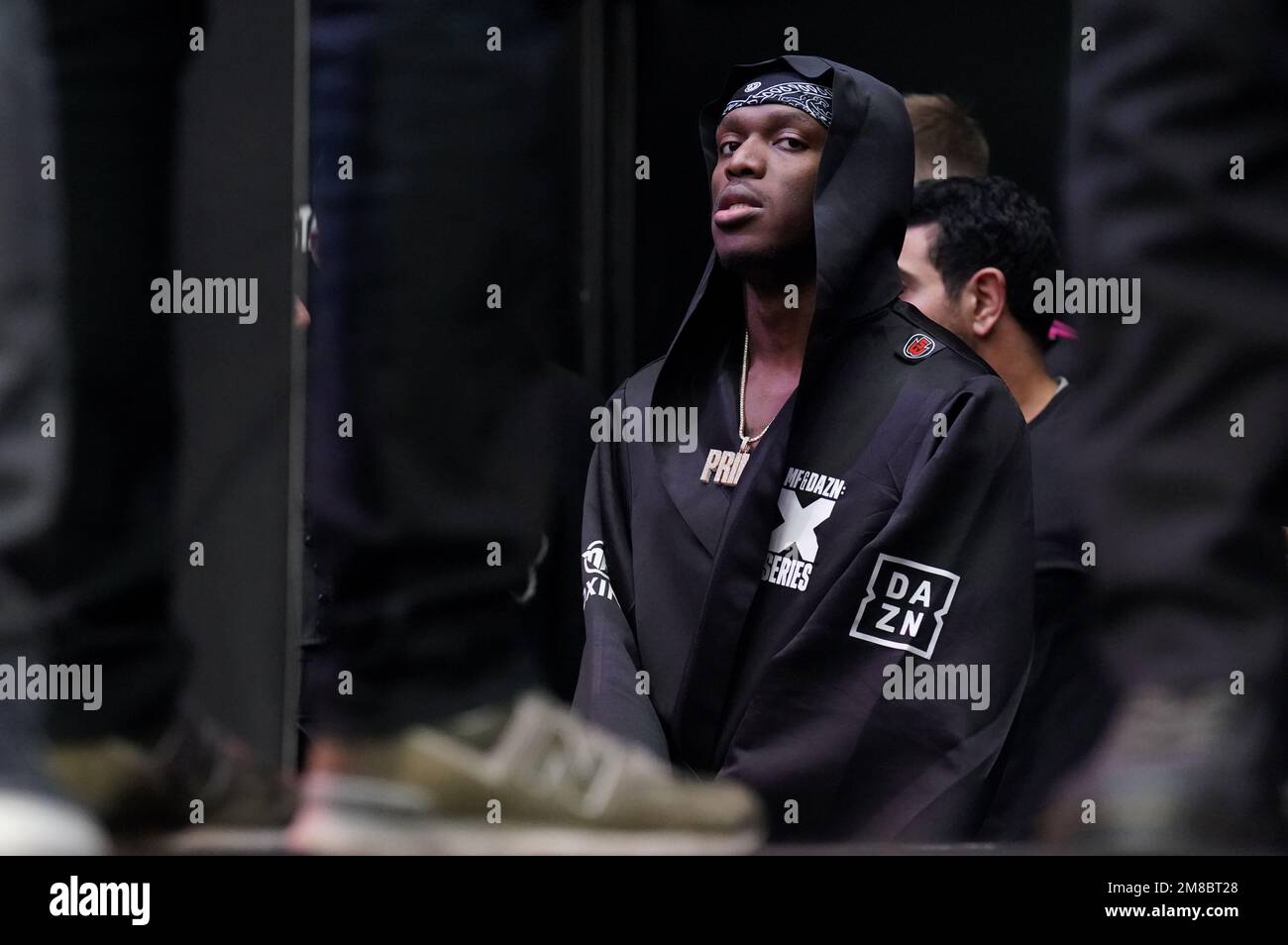 KSI during the weigh-in at BOXPARK Wembley, London. Picture date ...