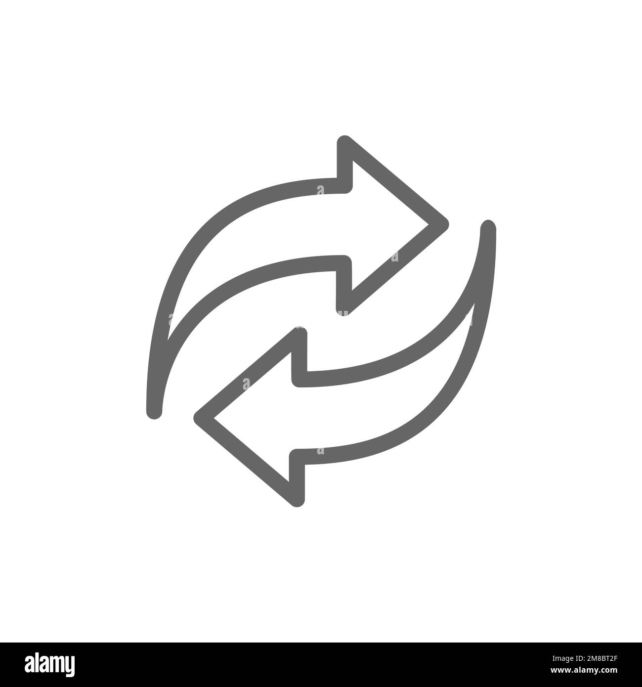 Refresh arrow line icon, app interface graphics resource, vector illustration Stock Vector Image ...