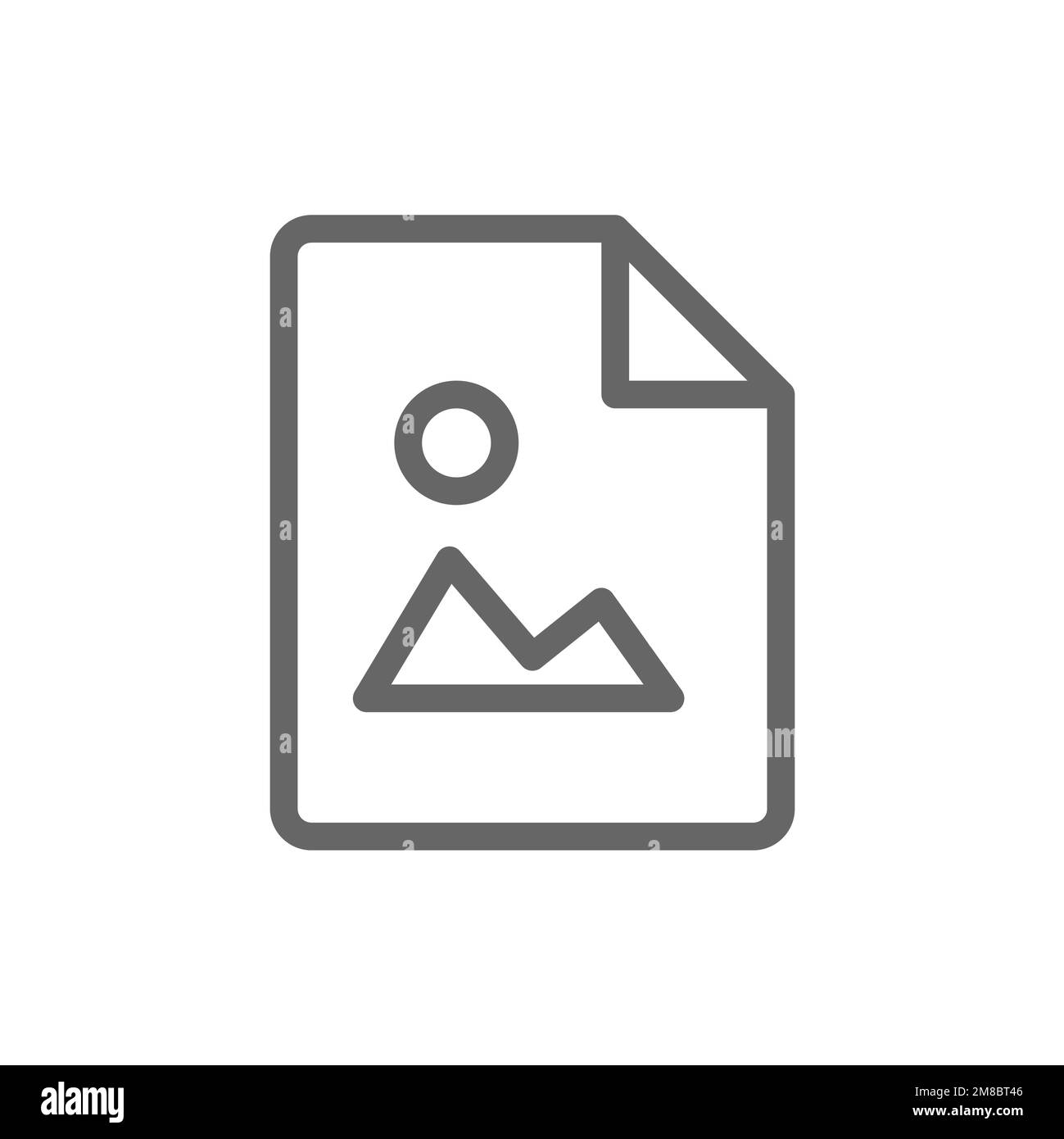 Image file line icon, graphic resource template, vector illustration ...