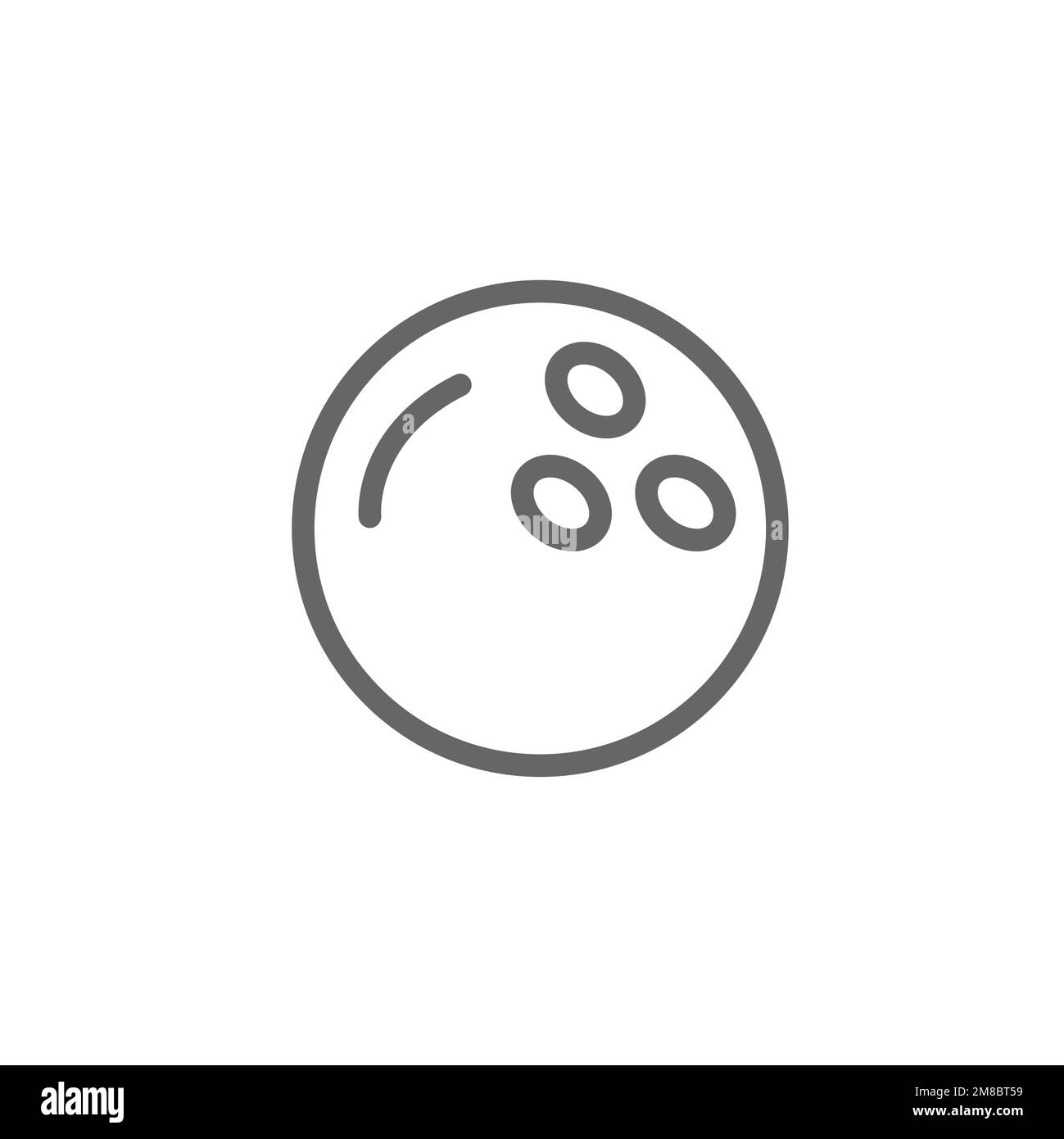 Bowling line icon, graphic resource template, vector illustration Stock ...