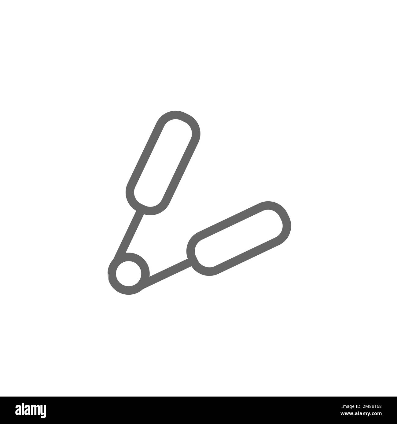 Double section stick line icon, graphic resource template, vector ...