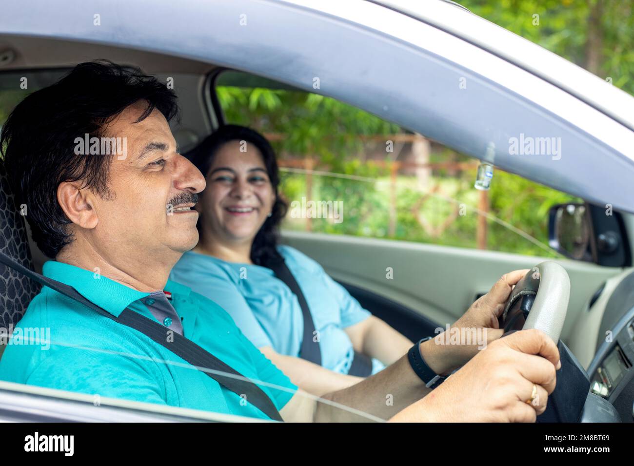 Indian Man Driving Car