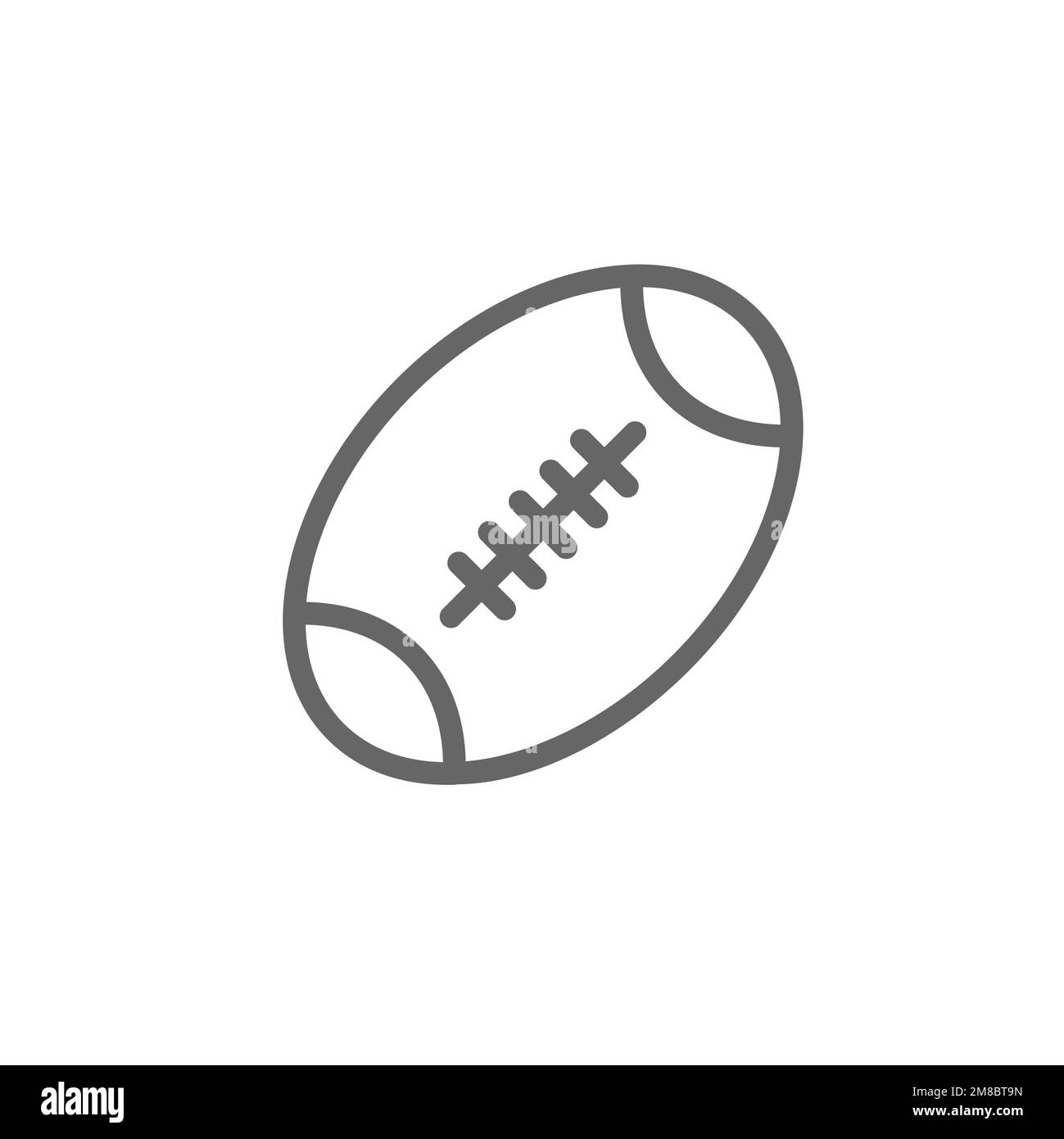 Rugby line icon, graphics resource template, vector illustration Stock ...