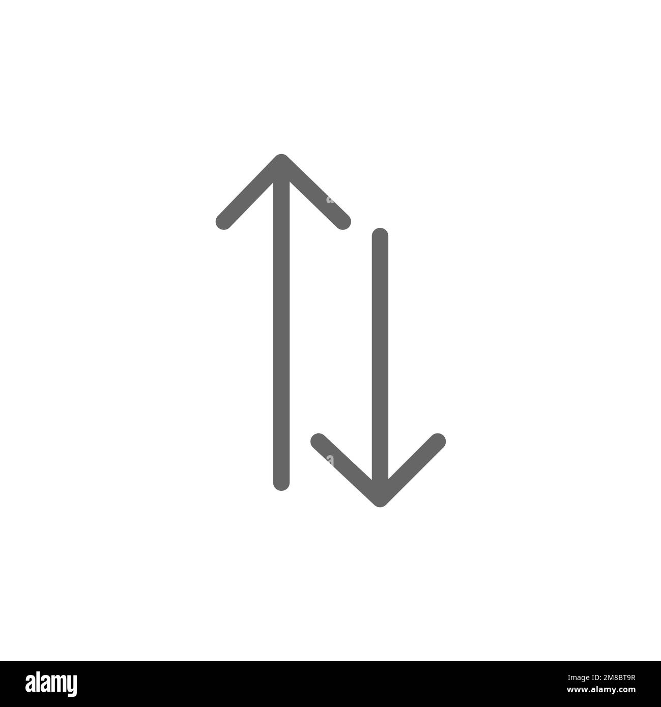 Two way arrow line icon, App interface graphics resource, vector illustration Stock Vector Image ...