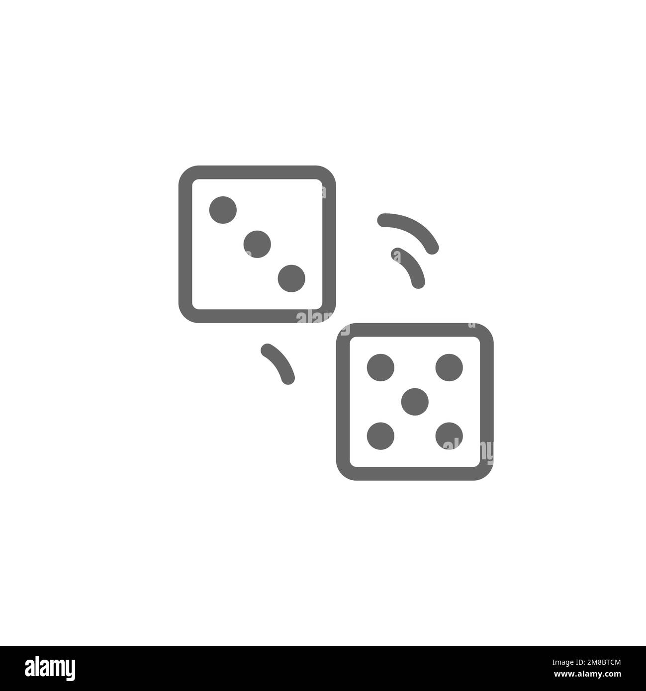 Throw color sub line icon, graphics resource template, vector ...