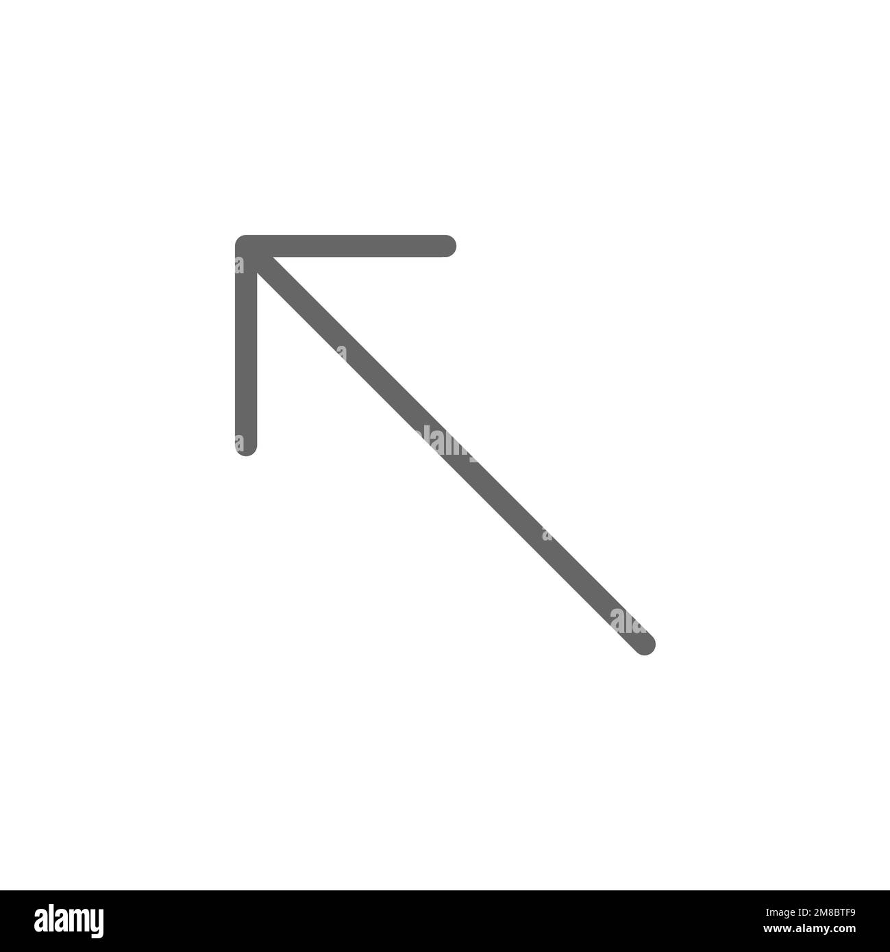 Top left arrow icon, App interface graphics resource, vector illustration Stock Vector Image ...