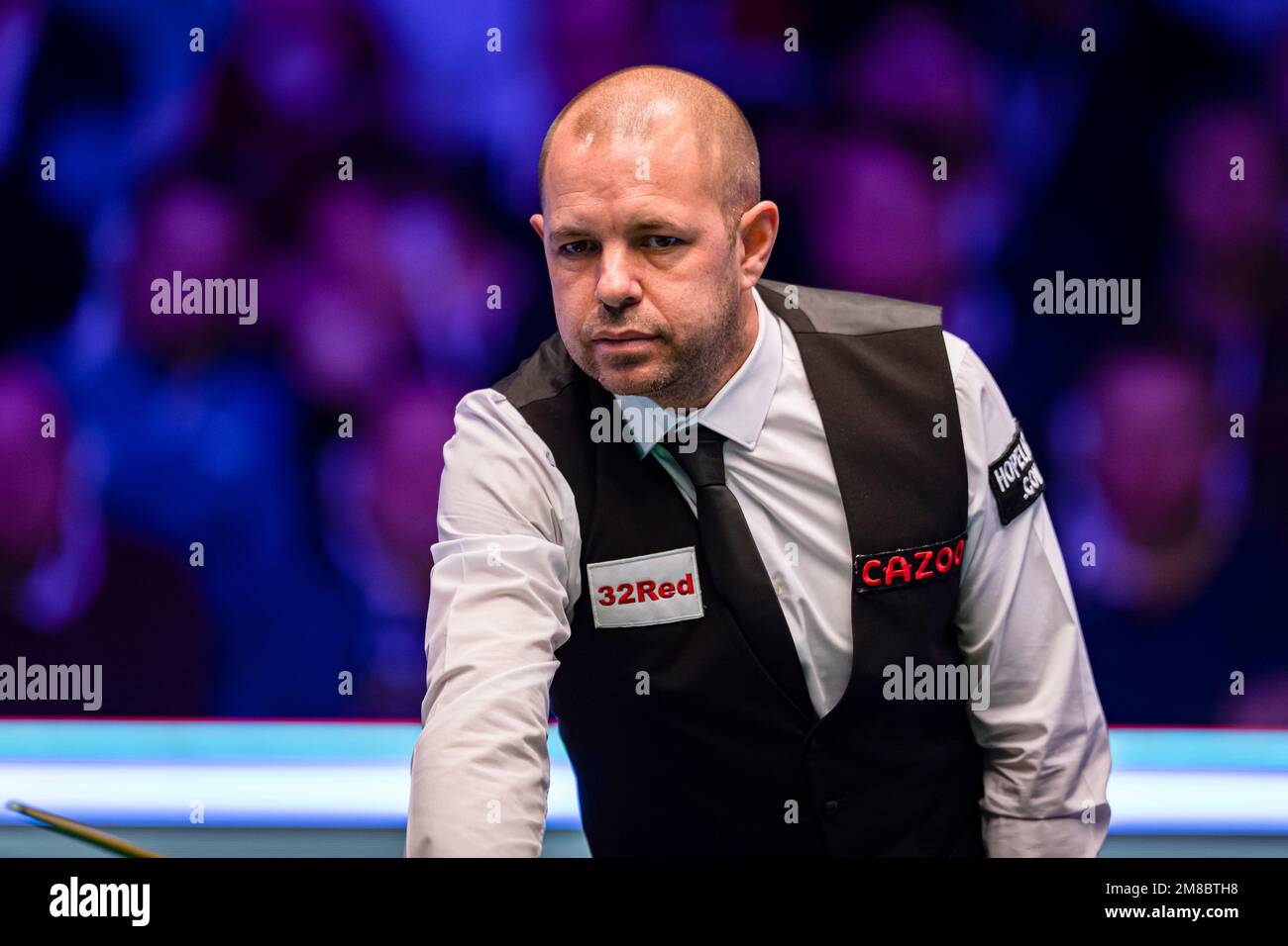 London, UK. 13th Jan, 2023. Barry Hawkins v Judd Trump in Quarter ...