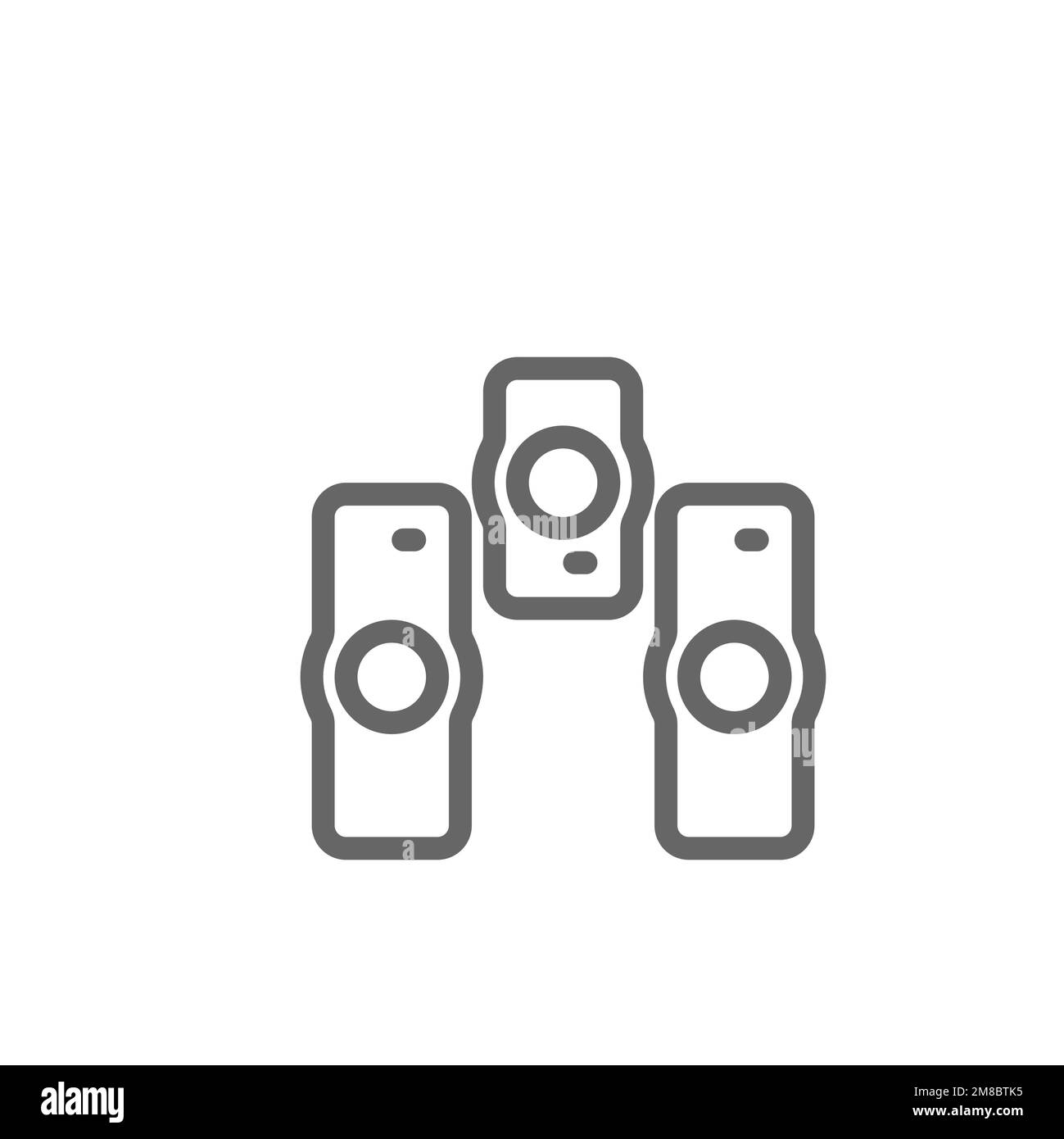 Metal part line icon. Graphic resource template, vector illustration ...